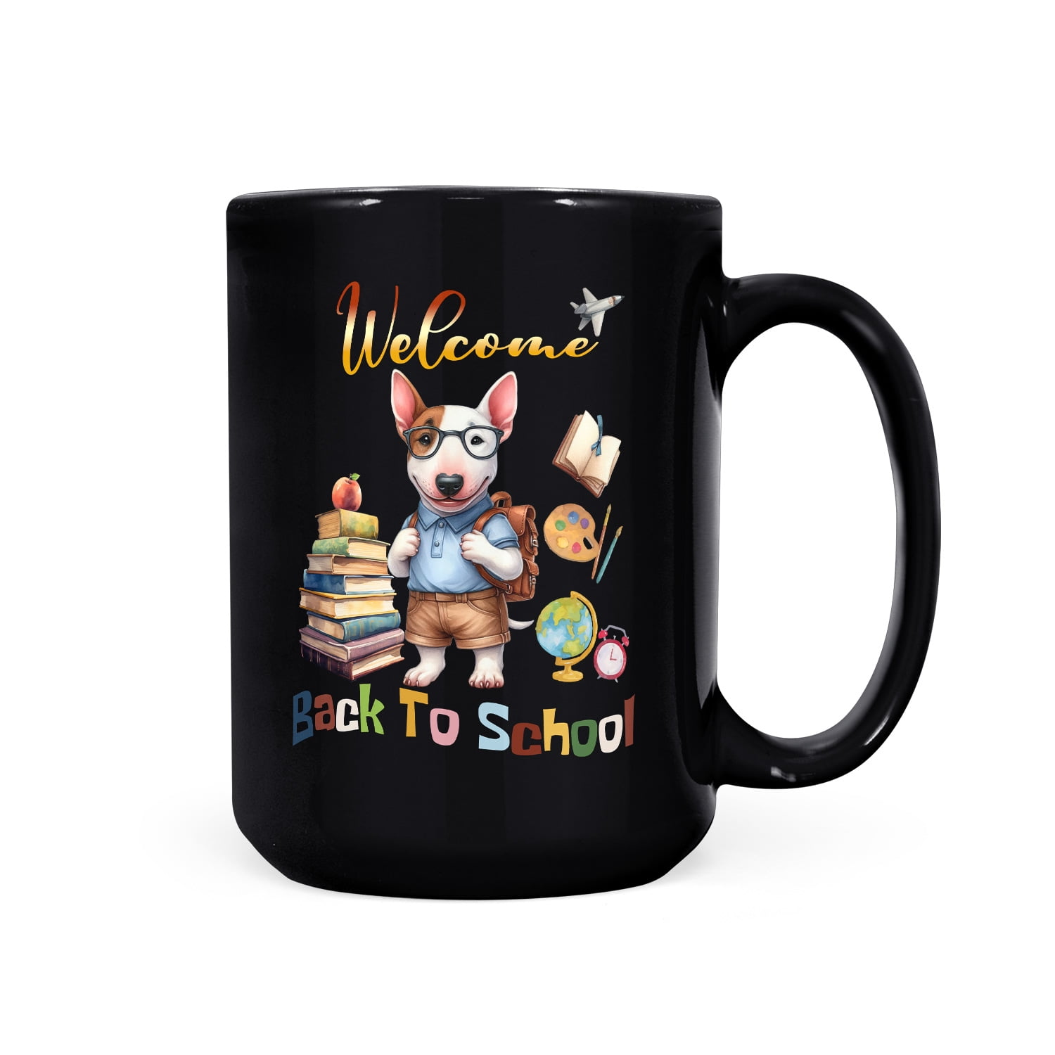 Welcome Bull Terrier Back to School Vintage Retro Mug Bully Dog Lovers ...