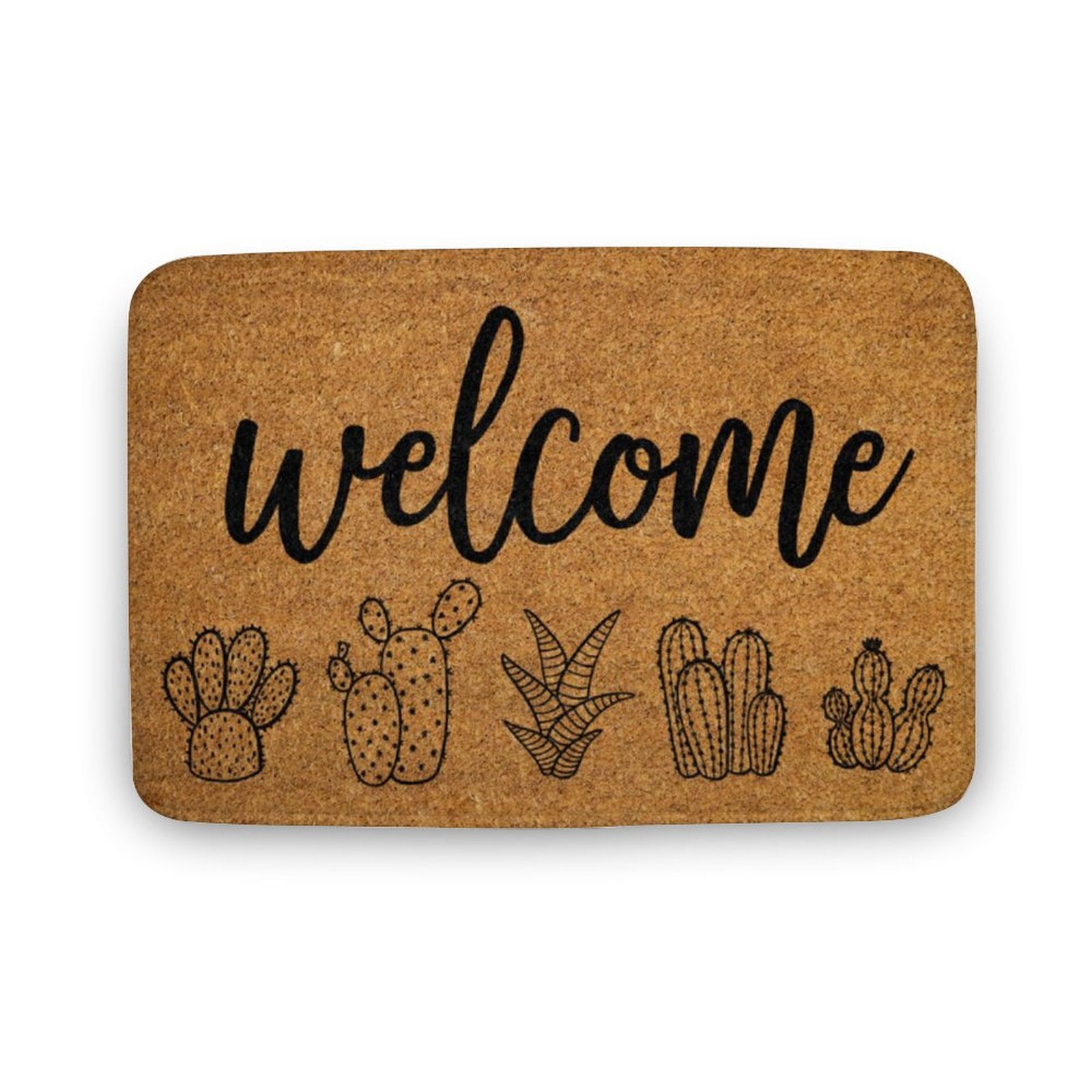 Welcome Cactus Mat, Welcome Coir Doormats, Cactus Doormats, Funny ...