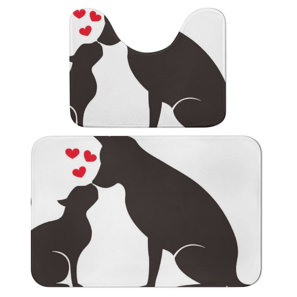 Welcome Cat Bathroom Rugs Set 2 Pieces, Bathroom Set - Quick Drying ...
