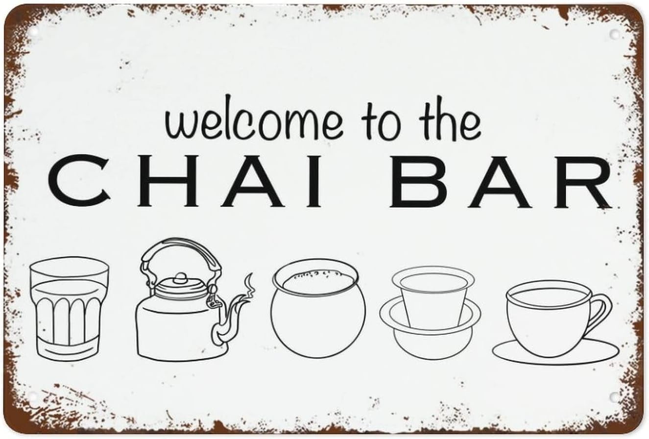 Welcome to Chai Bar Type Art Print Chai Poster Print Chai Wall Decor ...