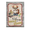 Welcome Chihuahua Back to School Vintage Retro Vertical Matte Canvas ...