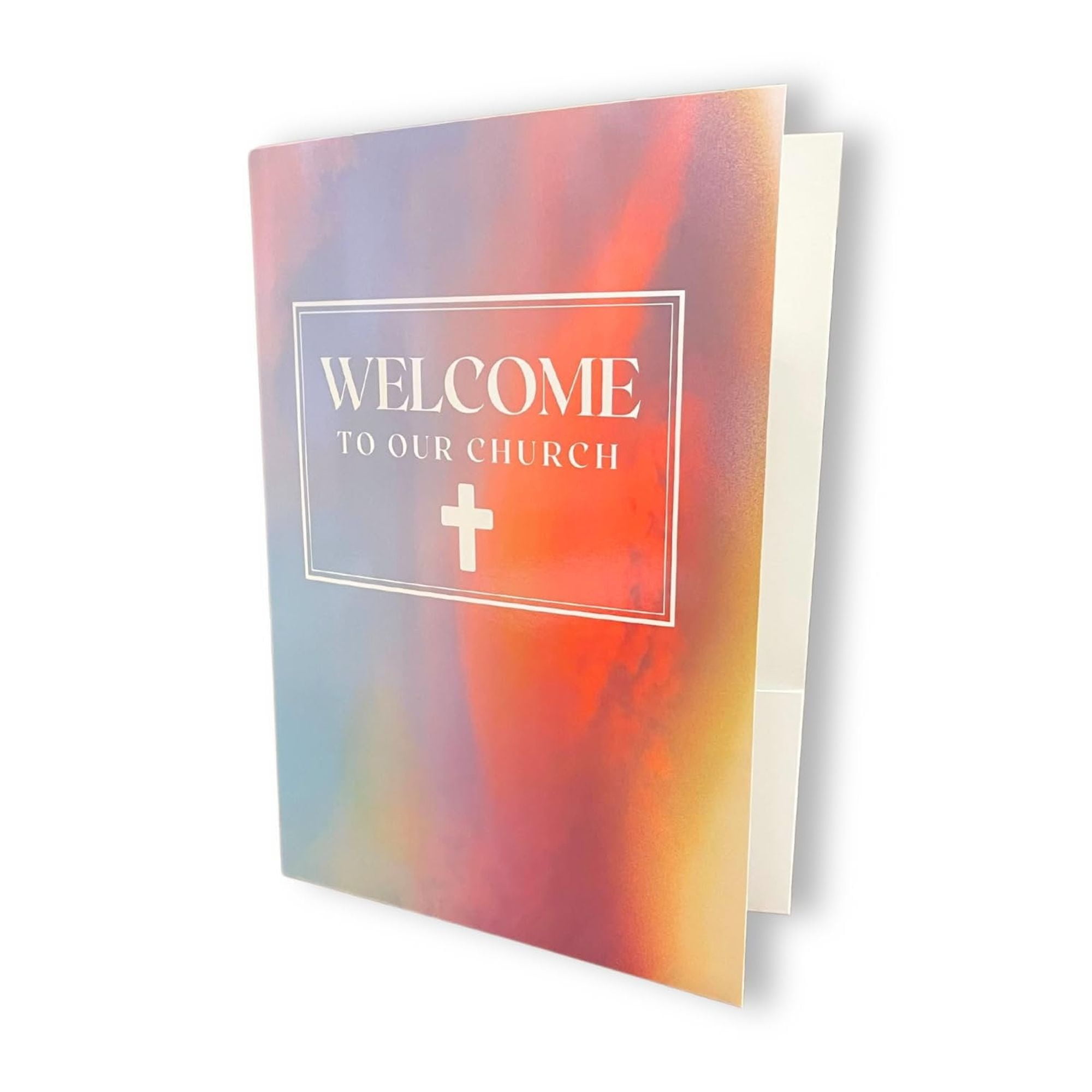 Welcome to Our Church Folders 25 pk 9x12 Full Size 2 Pocket Christian ...