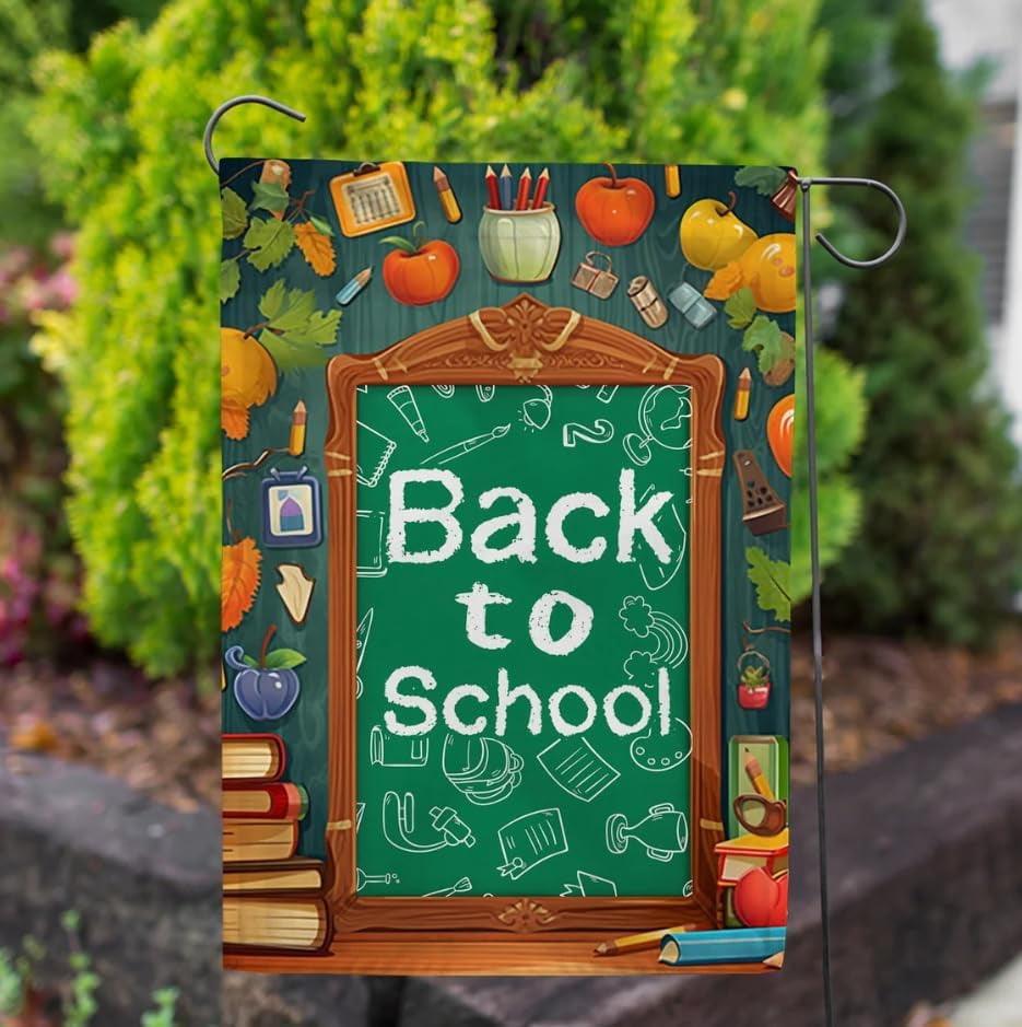 Welcome Classroom Back To School First Day Board Garden Flag Porch ...