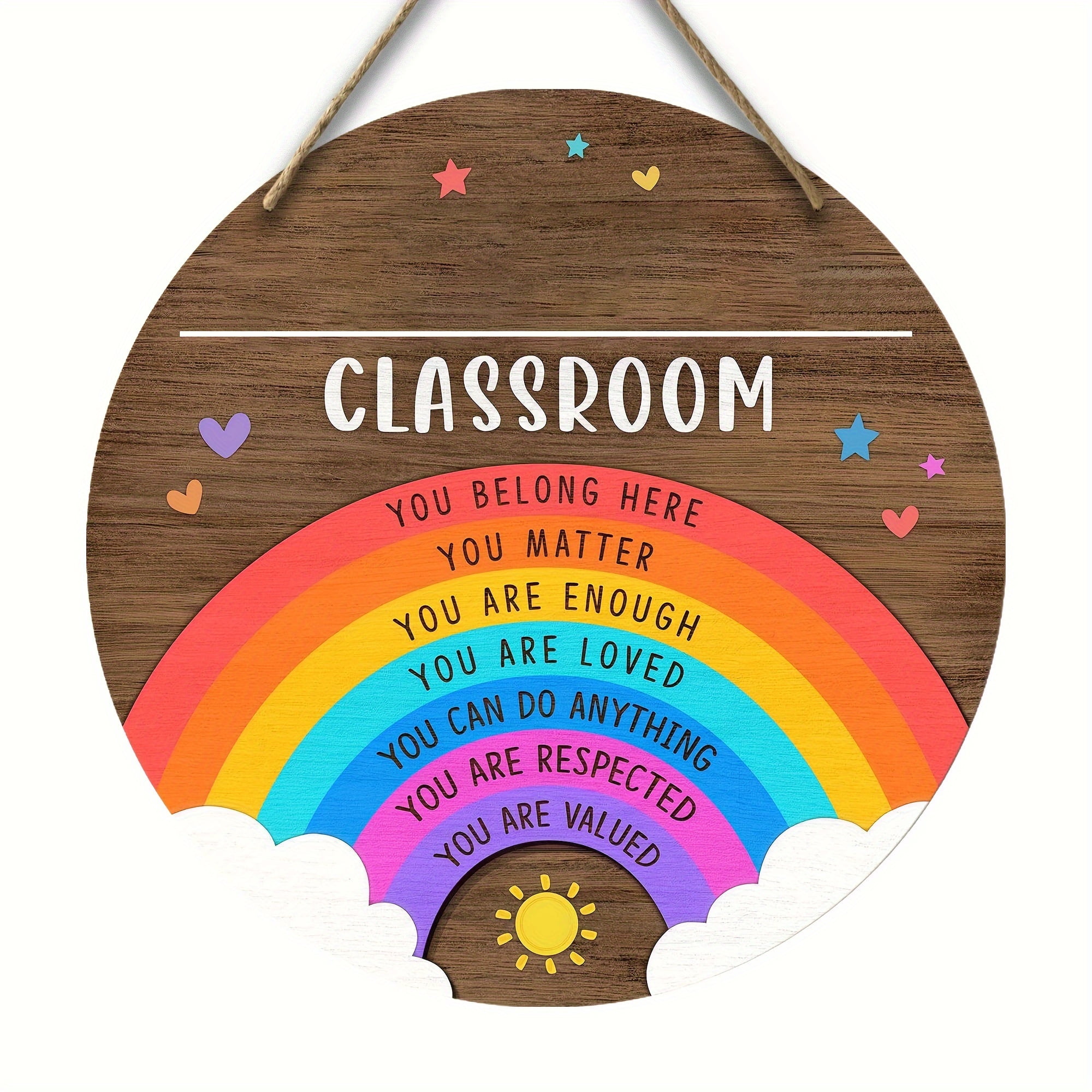 1pc Welcome Classroom Door Sign, Custom Classroom Door Sign, Round ...