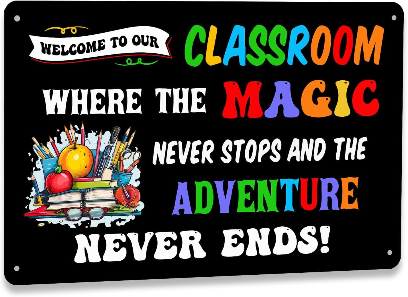 Welcome to Our Classroom Metal Sign School Classroom Indoor and Outdoor ...