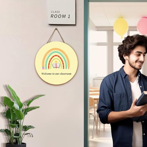 Welcome to Our Classroom Sign Welcome Sign Teacher Wooden Door Hanging ...