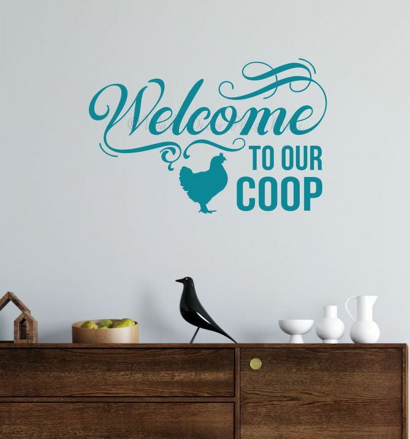 Welcome to our Coop Farmhouse Decals Quote - Country Farm Wall Decor ...