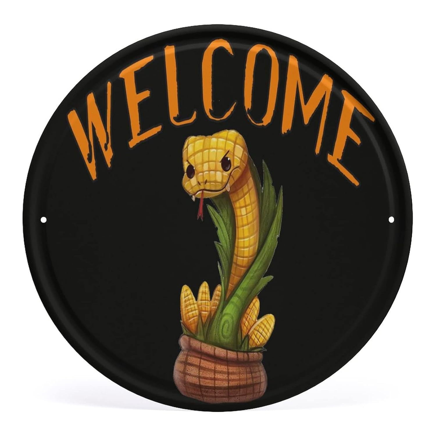 Welcome Corn snake special Farmhouse Kitchen Decor Farm Vintage Round ...