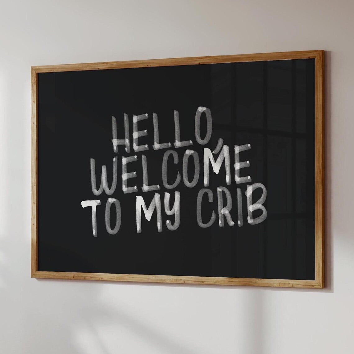 Welcome To My Crib Print, Y2K Apartment Decor, Retro Room Posters ...