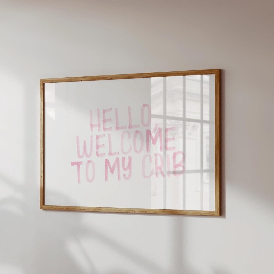 Welcome To My Crib Print, Y2K Apartment Decor, Retro Room Posters ...