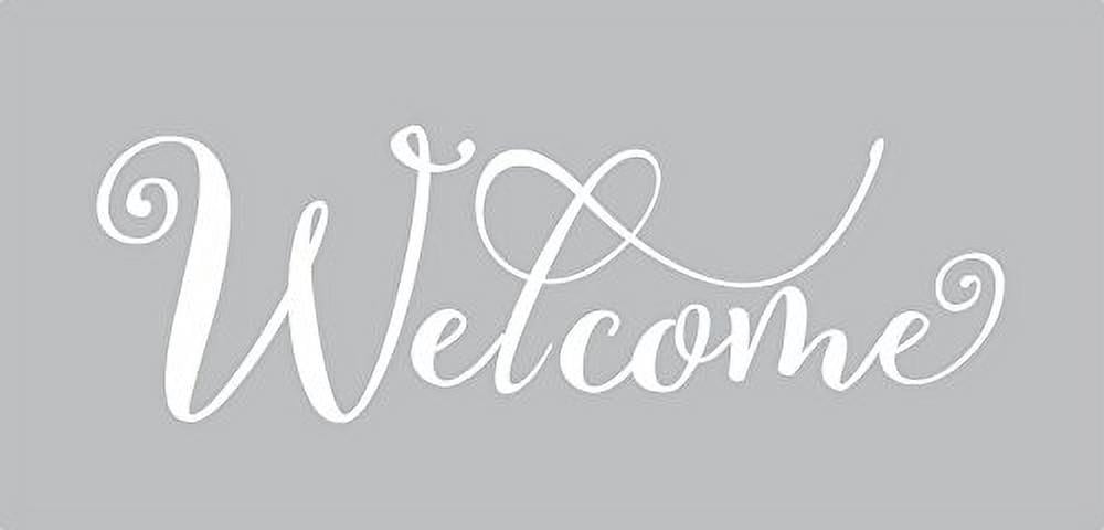 Welcome Cursive Wall Letters Words for Front Door Entry Vinyl Lettering ...