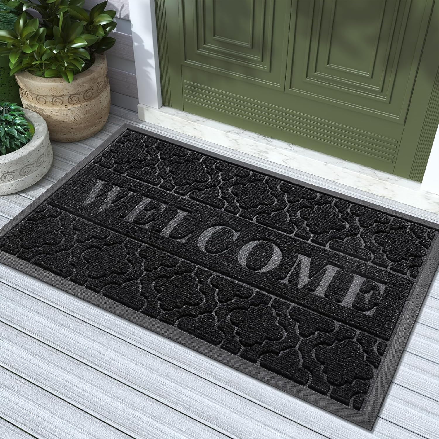 Welcome Door Mat, Heavy Duty Front Door Mat For Home Entrance, Garage ...