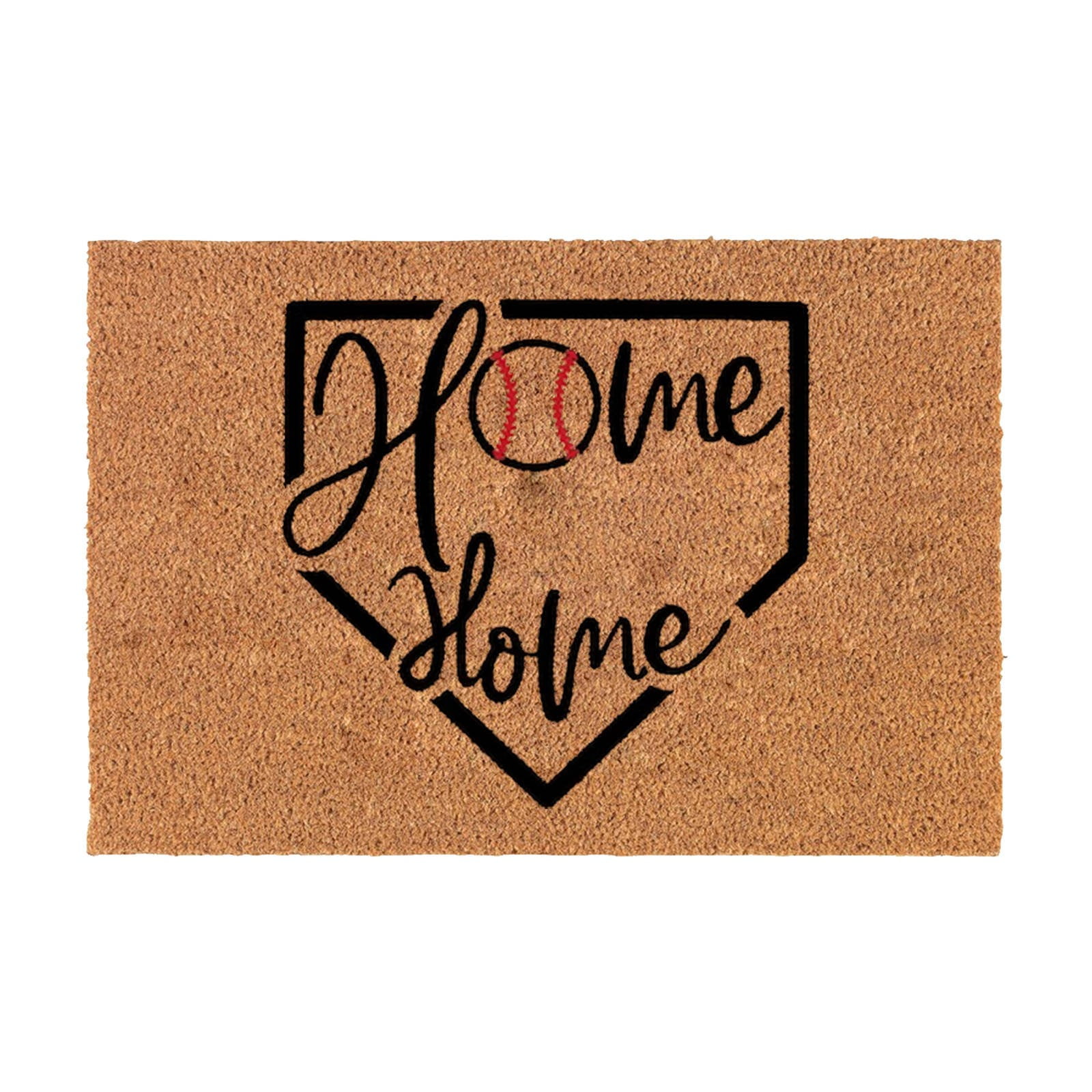 Welcome Door Mats Fun Sports Ball Mat Baseball Fun Home Door Mat Rug ...