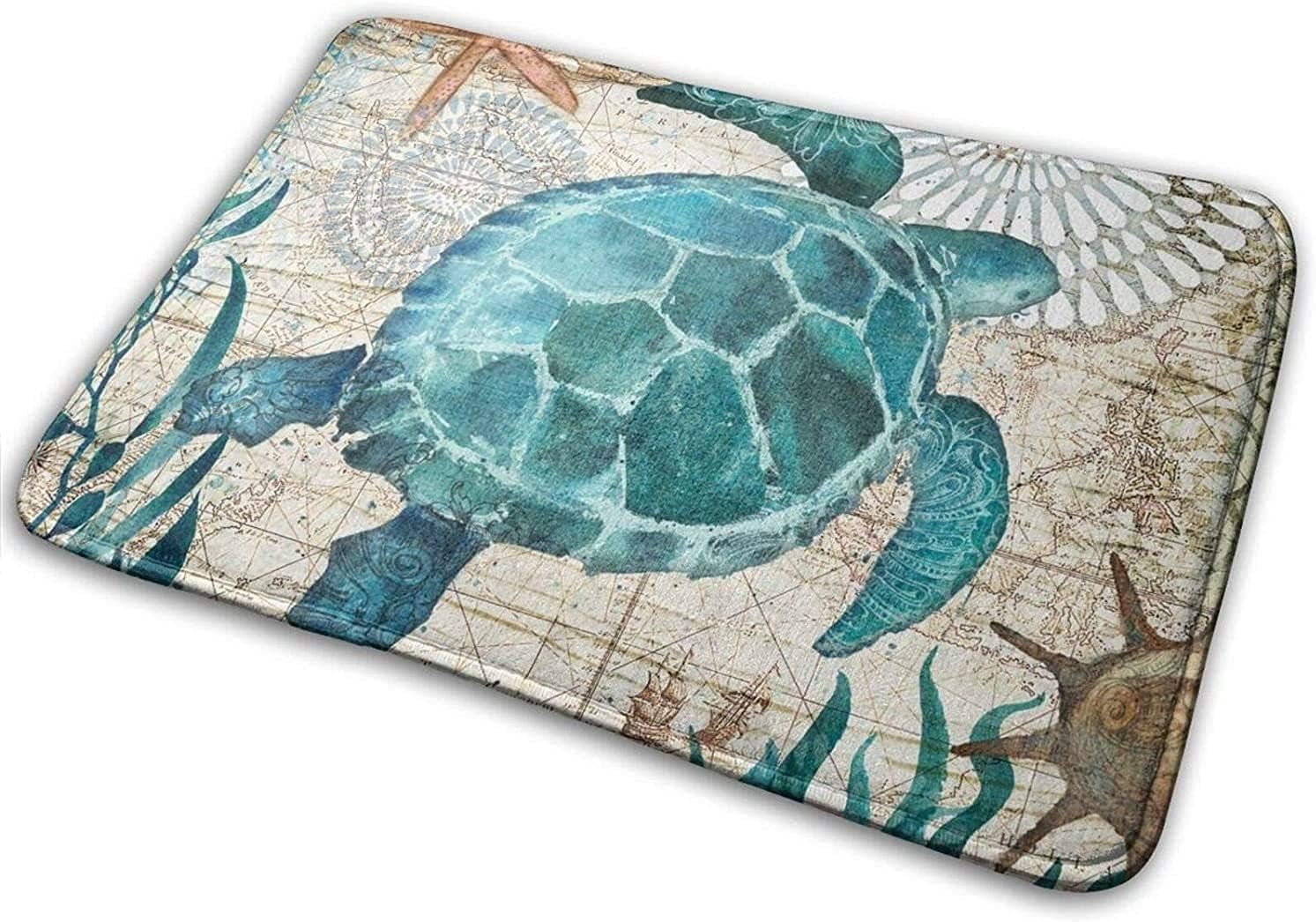 Welcome Door Mats Sea Turtle Memory Bathroom Rugs Bath Mat Carpet ...