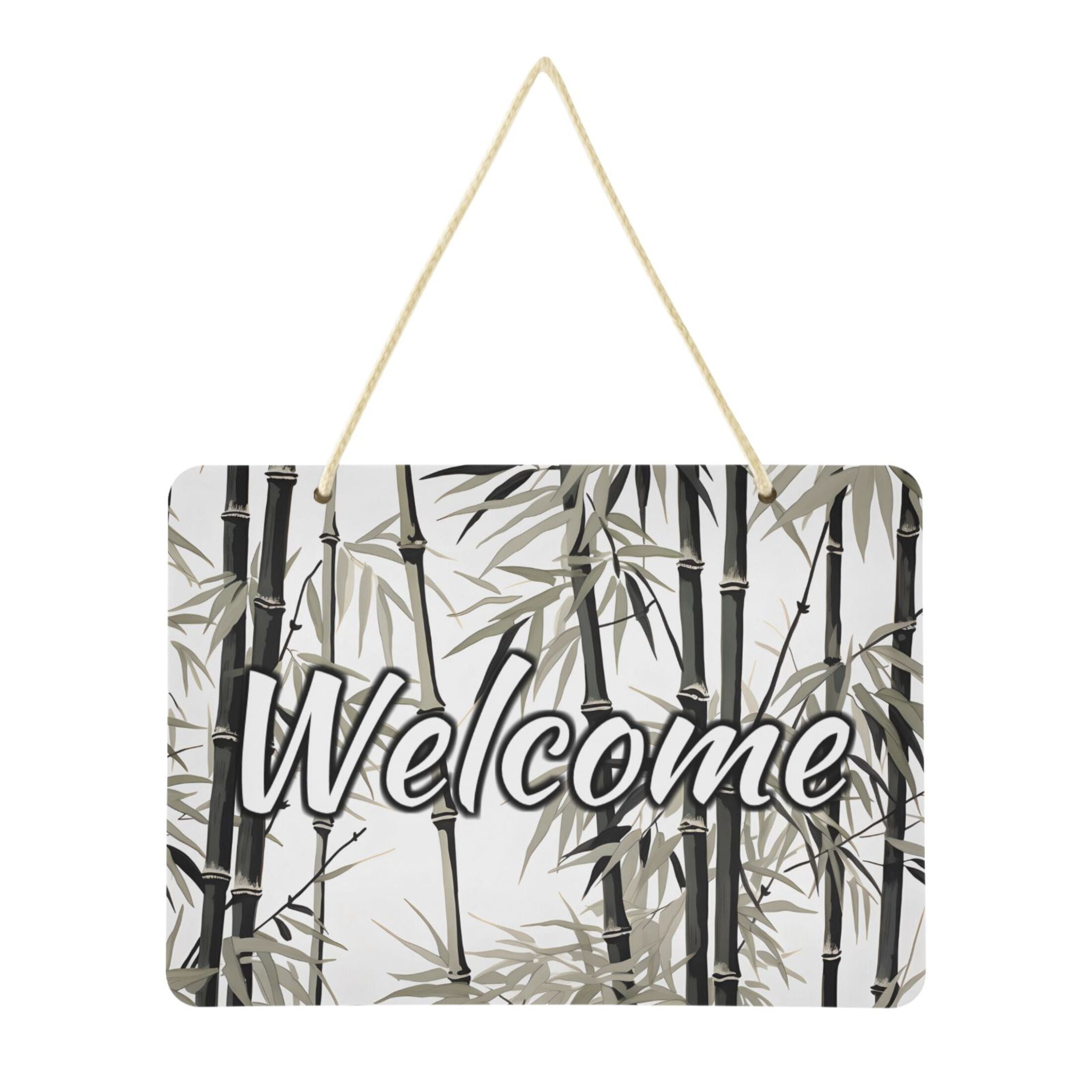 Welcome Door Sign Decoration 13.8" Rectangular Front Entrance Hanging ...