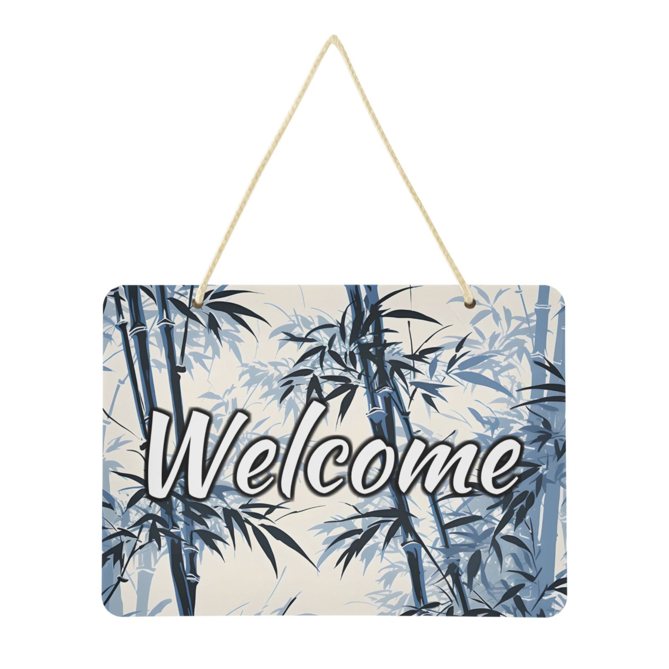 Welcome Door Sign Decoration 13.8" Rectangular Front Entrance Hanging ...