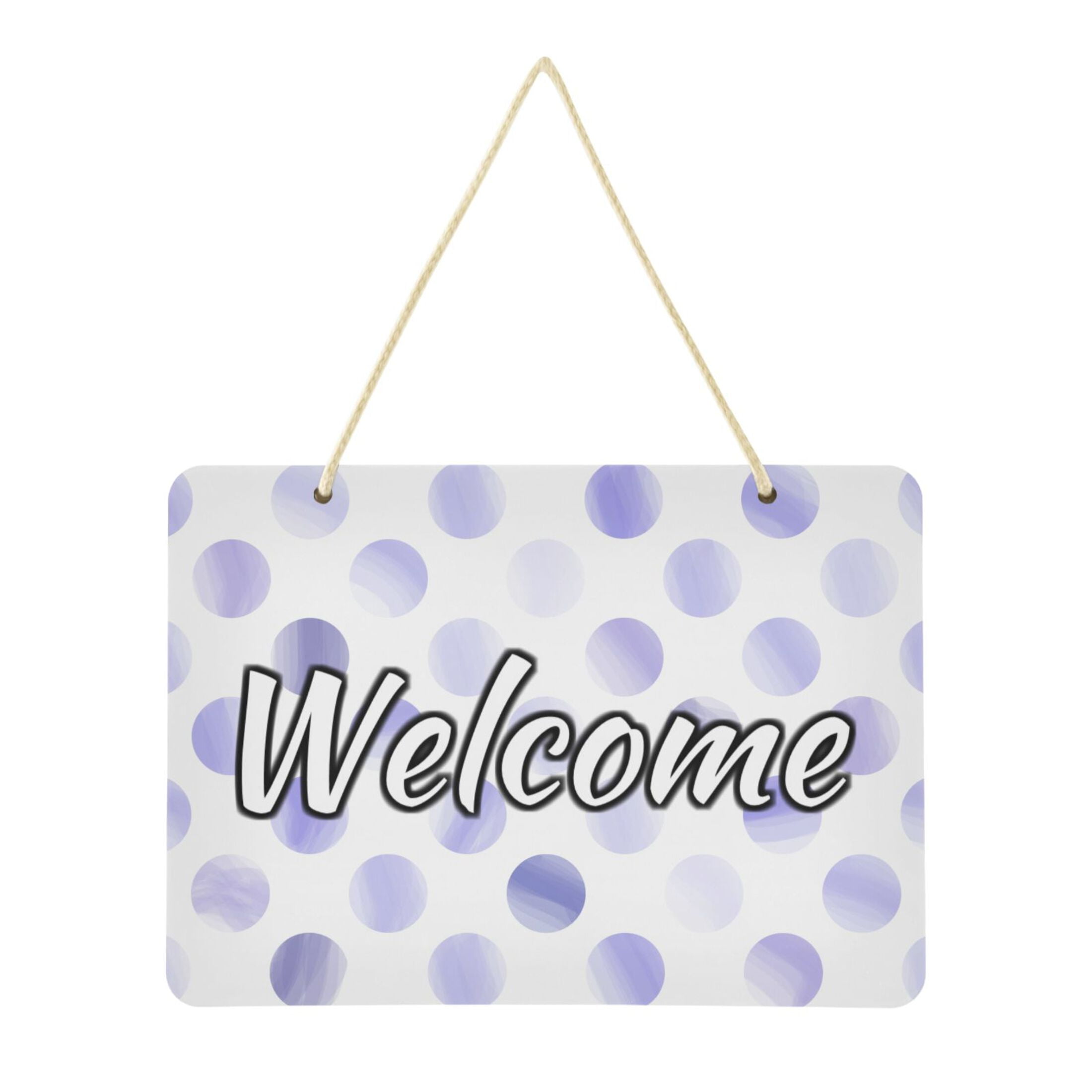 Welcome Door Sign Decoration 13.8" Rectangular Front Entrance Hanging ...
