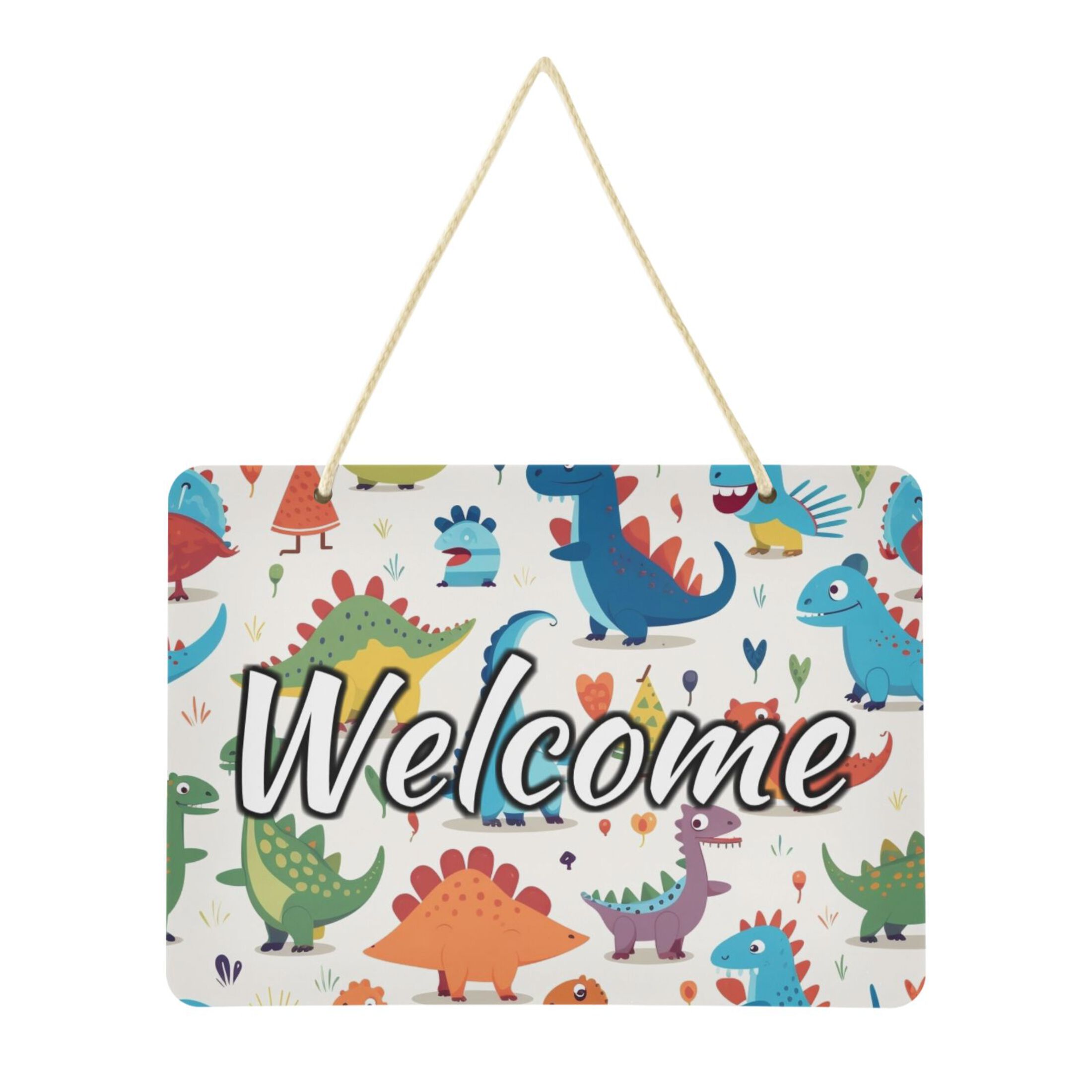 Welcome Door Sign Decoration 13.8" Rectangular Front Entrance Hanging ...
