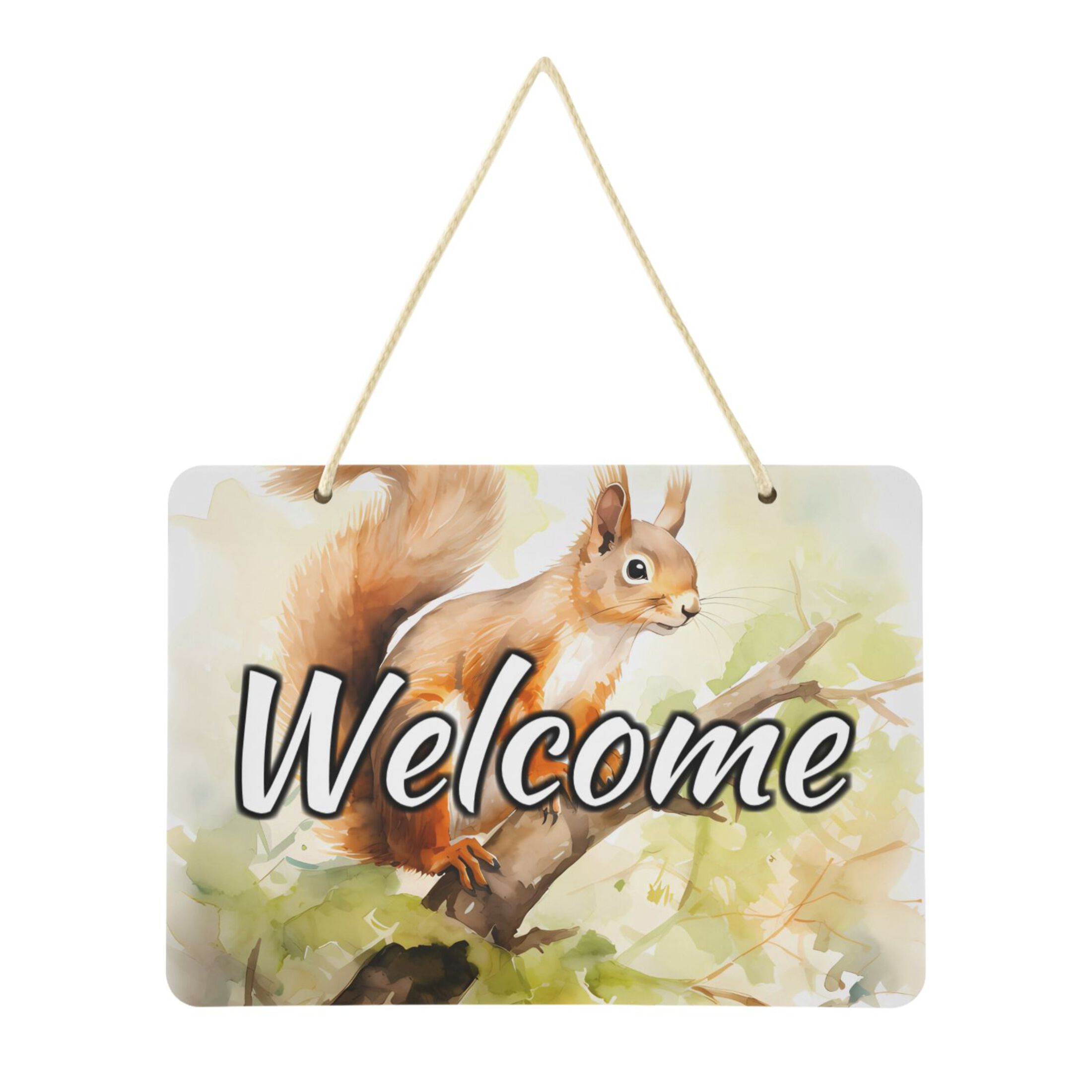 Welcome Door Sign Decoration 13.8" Rectangular Front Entrance Hanging ...
