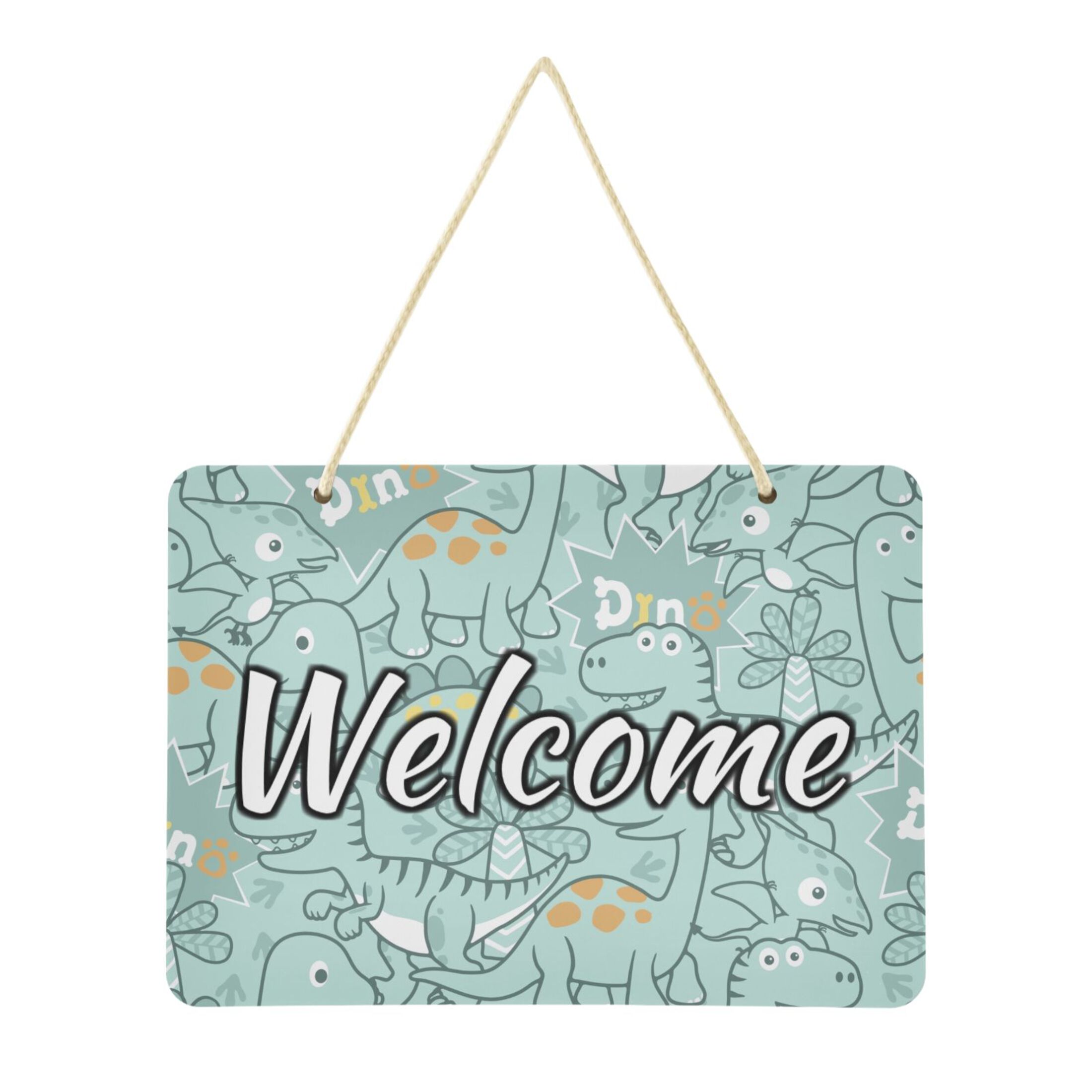 Welcome Door Sign Decoration 13.8" Rectangular Front Entrance Hanging ...