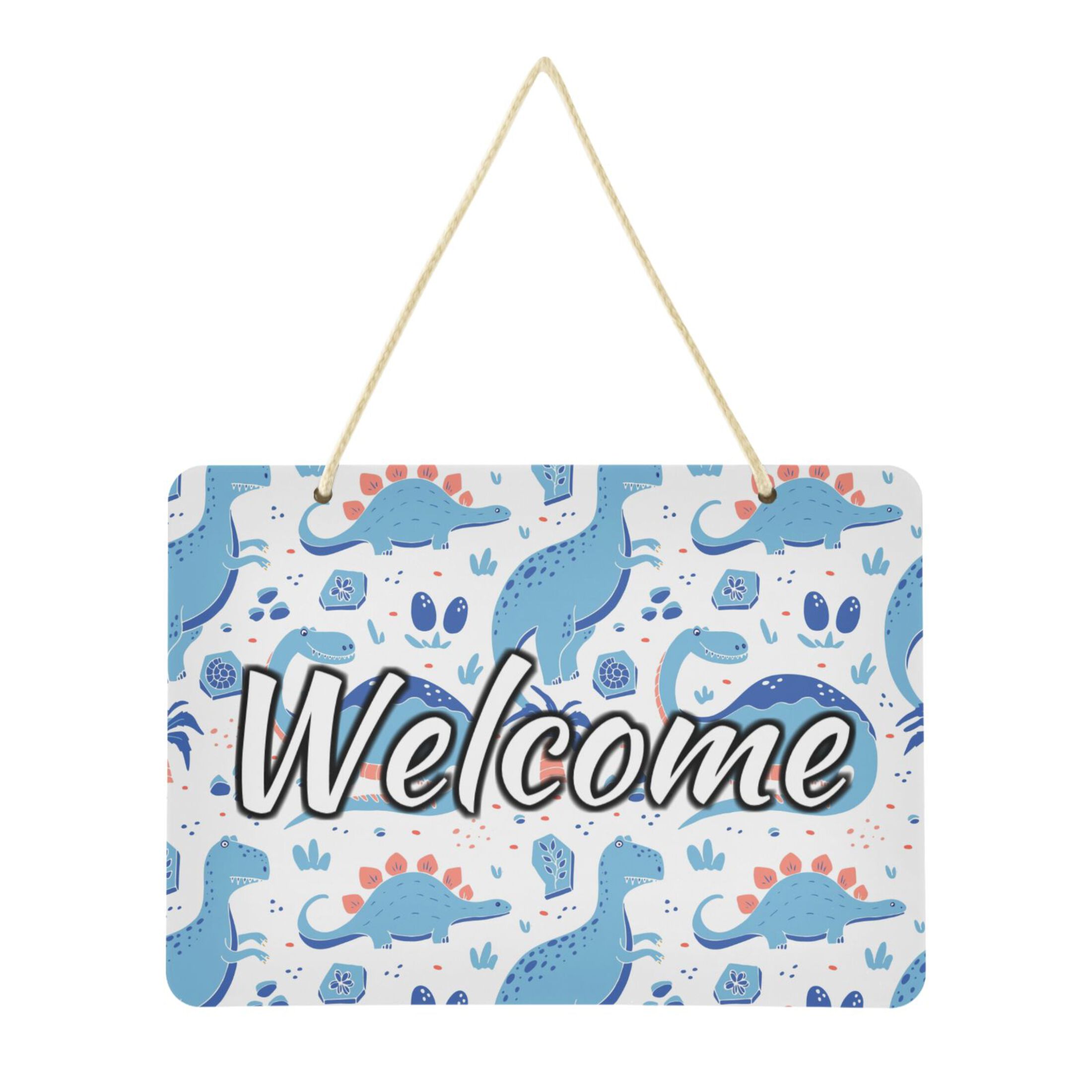 Welcome Door Sign Decoration 13.8" Rectangular Front Entrance Hanging ...