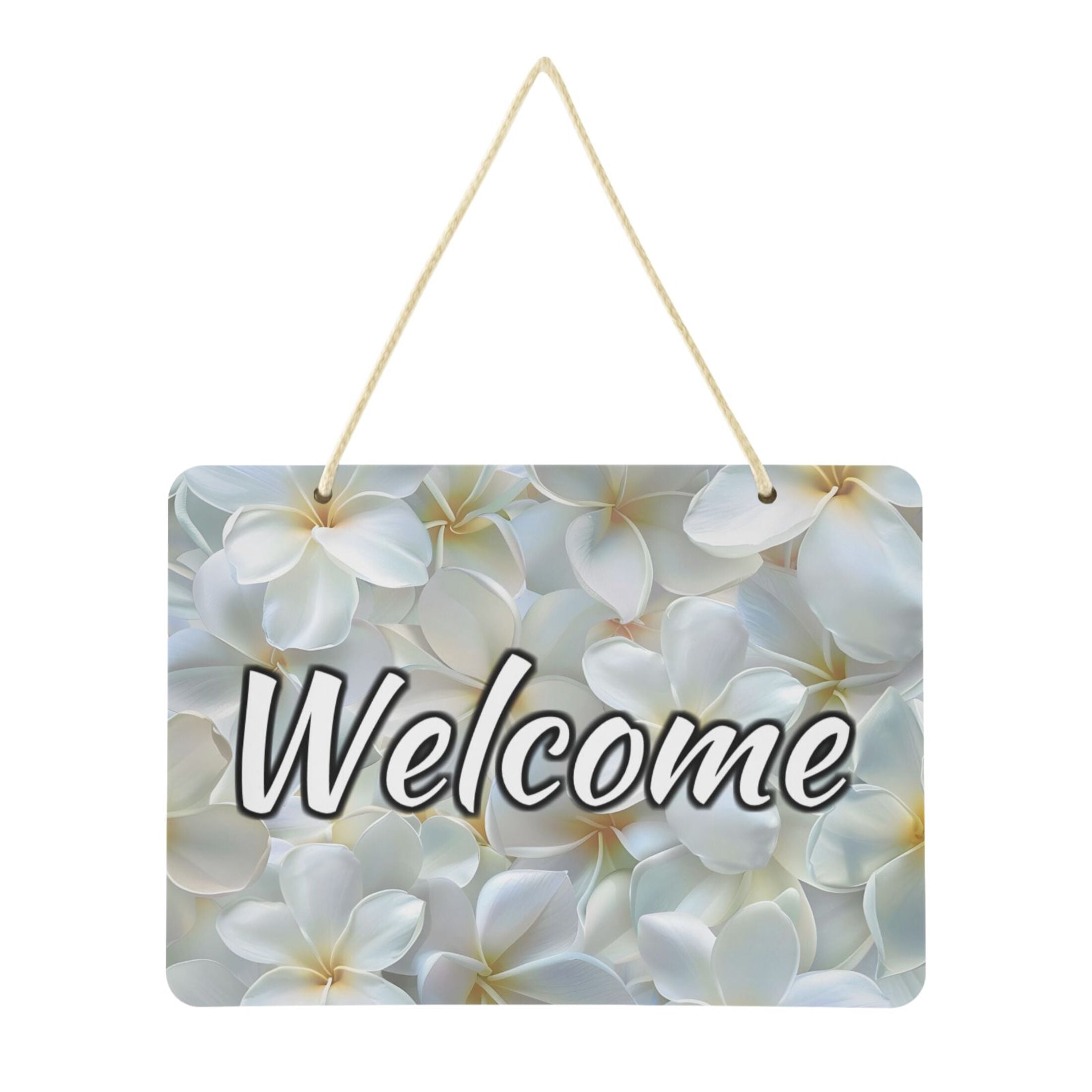 Welcome Door Sign Decoration 13.8" Rectangular Front Entrance Hanging ...
