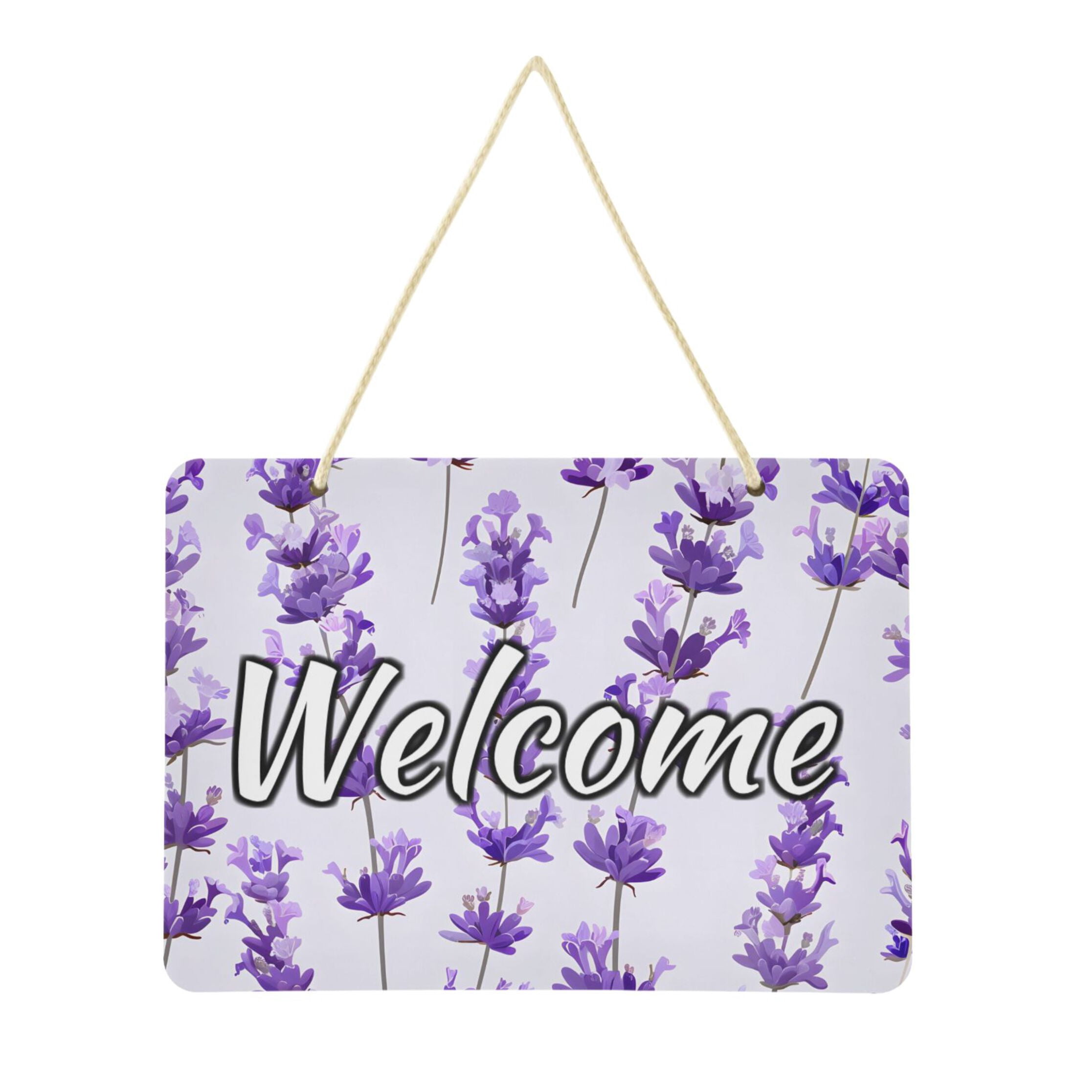 Welcome Door Sign Decoration 13.8" Rectangular Front Entrance Hanging ...