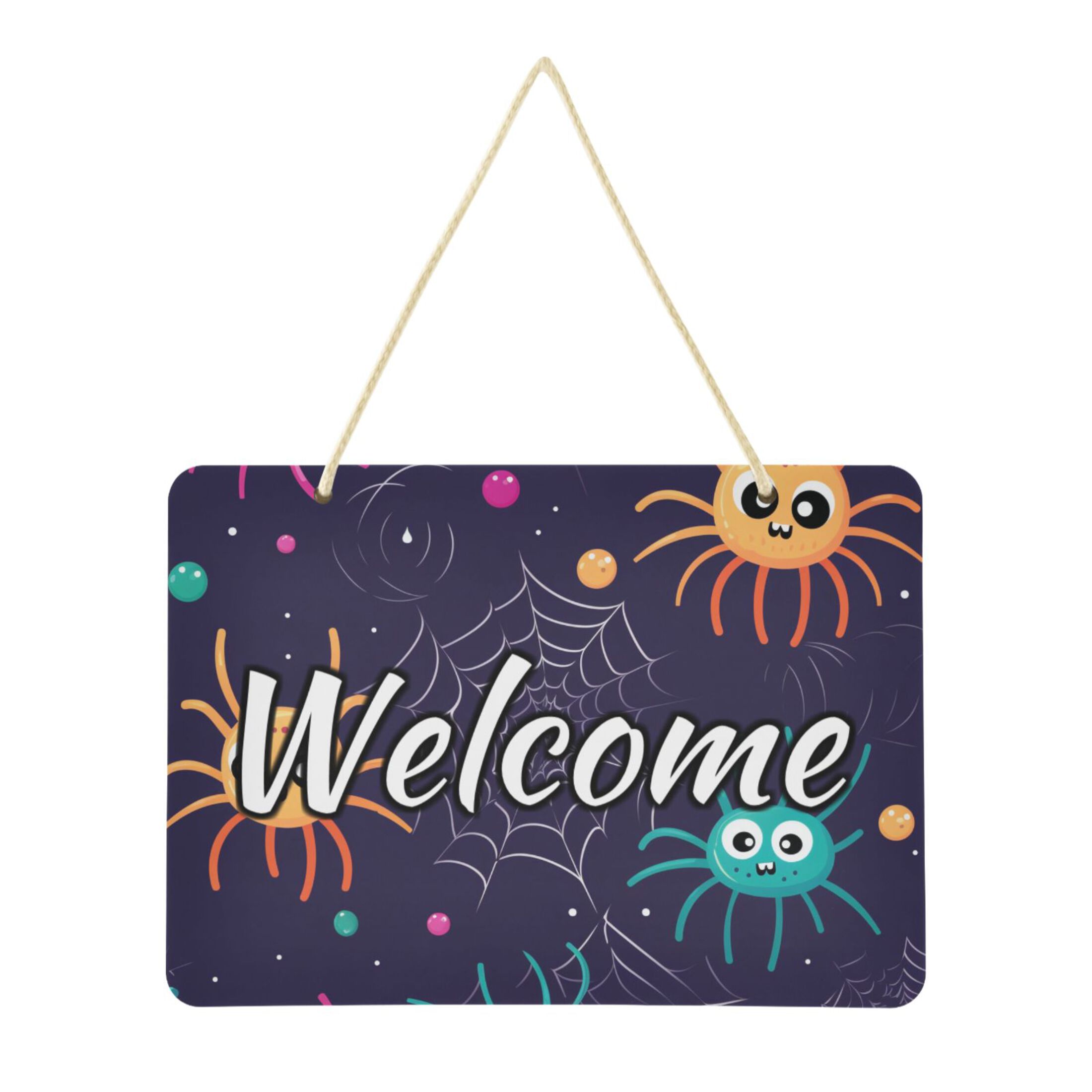 Welcome Door Sign Decoration 13.8" Rectangular Front Entrance Hanging ...