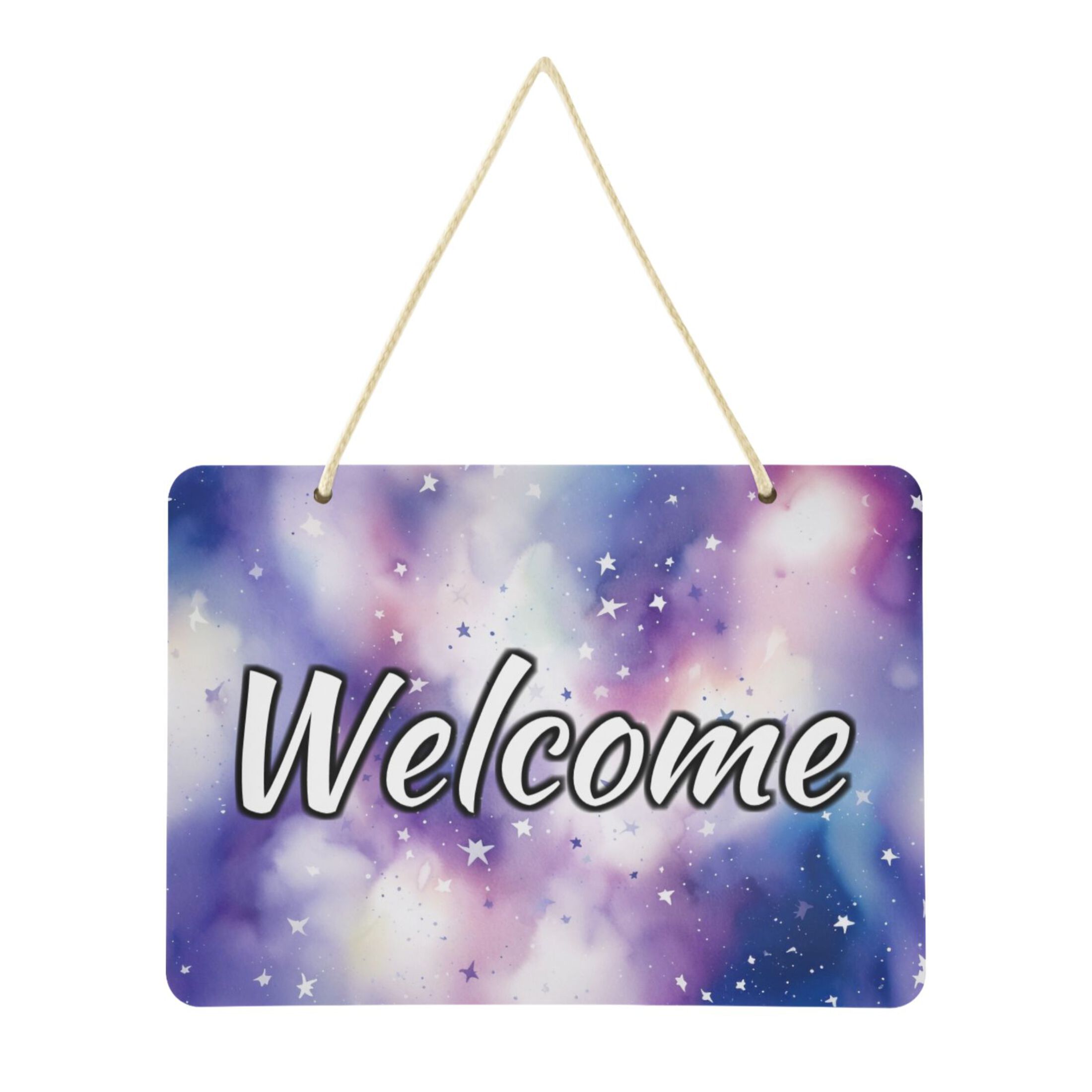 Welcome Door Sign Decoration 13.8" Rectangular Front Entrance Hanging ...