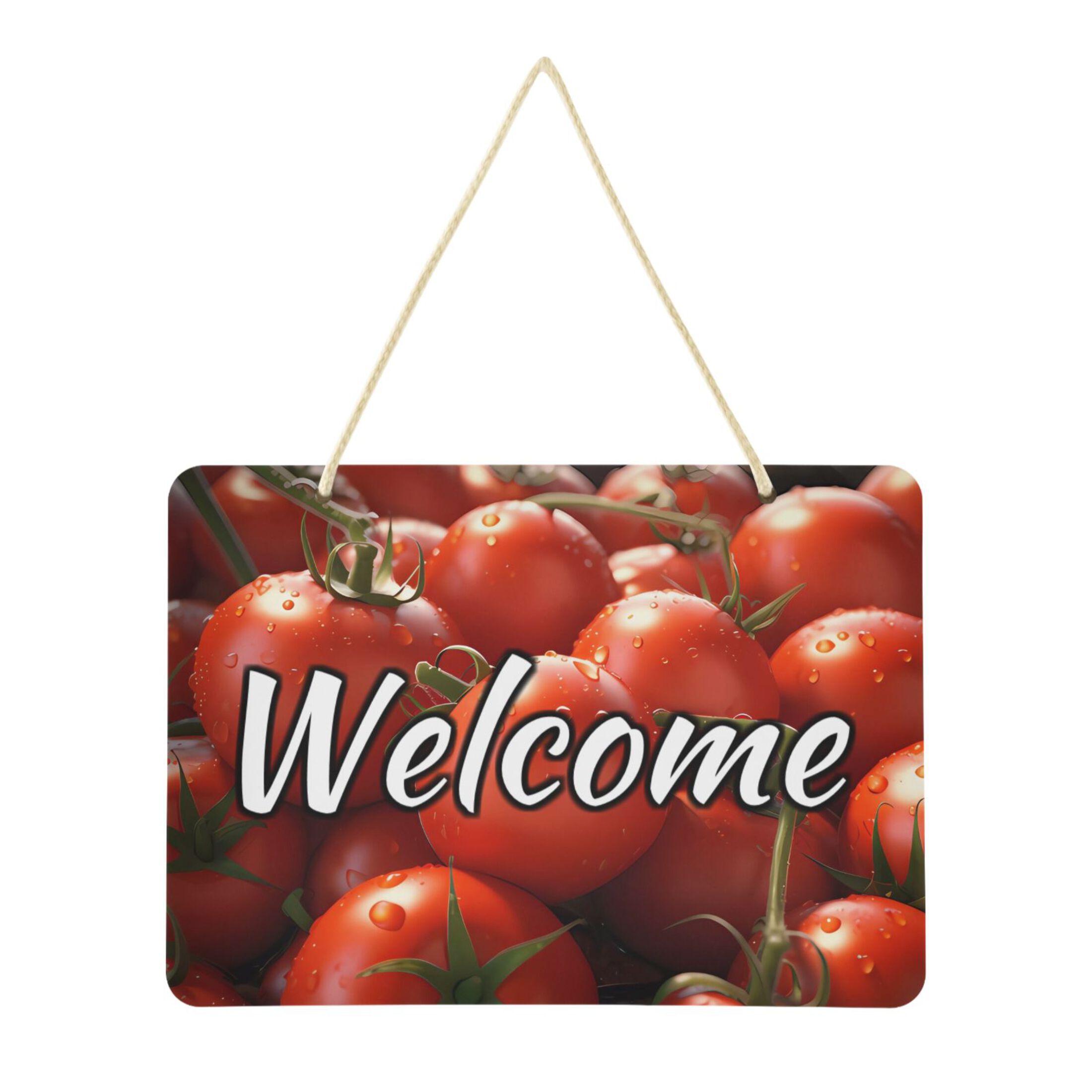 Welcome Door Sign Decoration 13.8" Rectangular Front Entrance Hanging ...