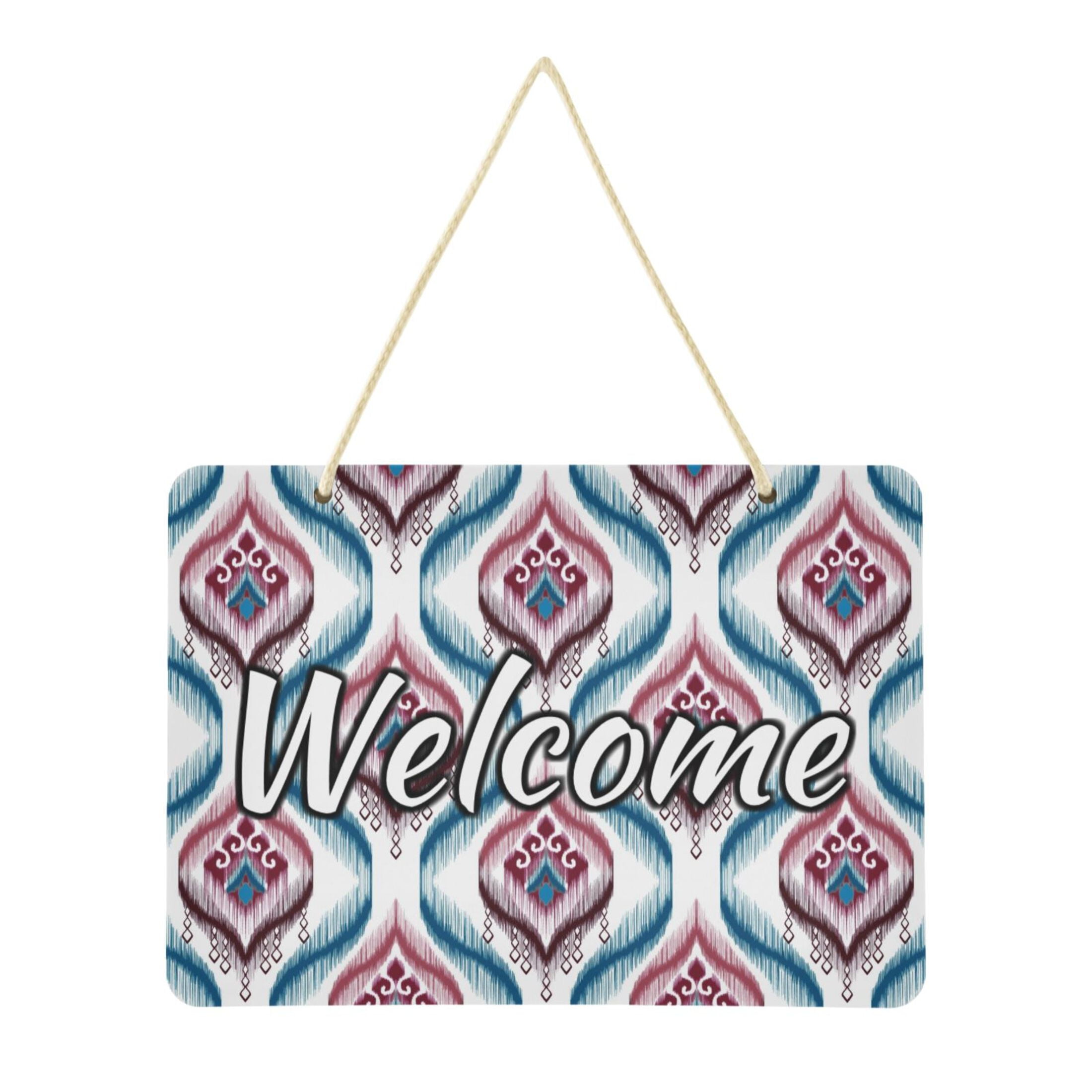 Welcome Door Sign Decoration Bohomia Tribal Indian Ethnic 13.8 ...