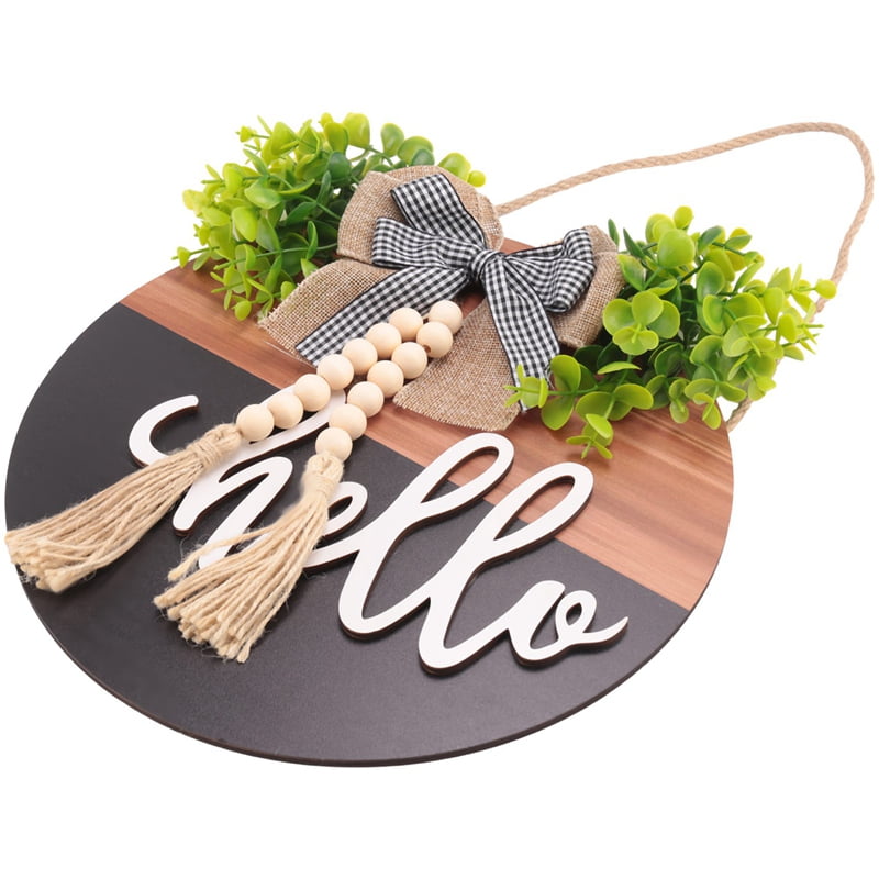 Welcome Door Sign/Rustic Home Decor for Front Bedroom Wood Hanging Wall ...