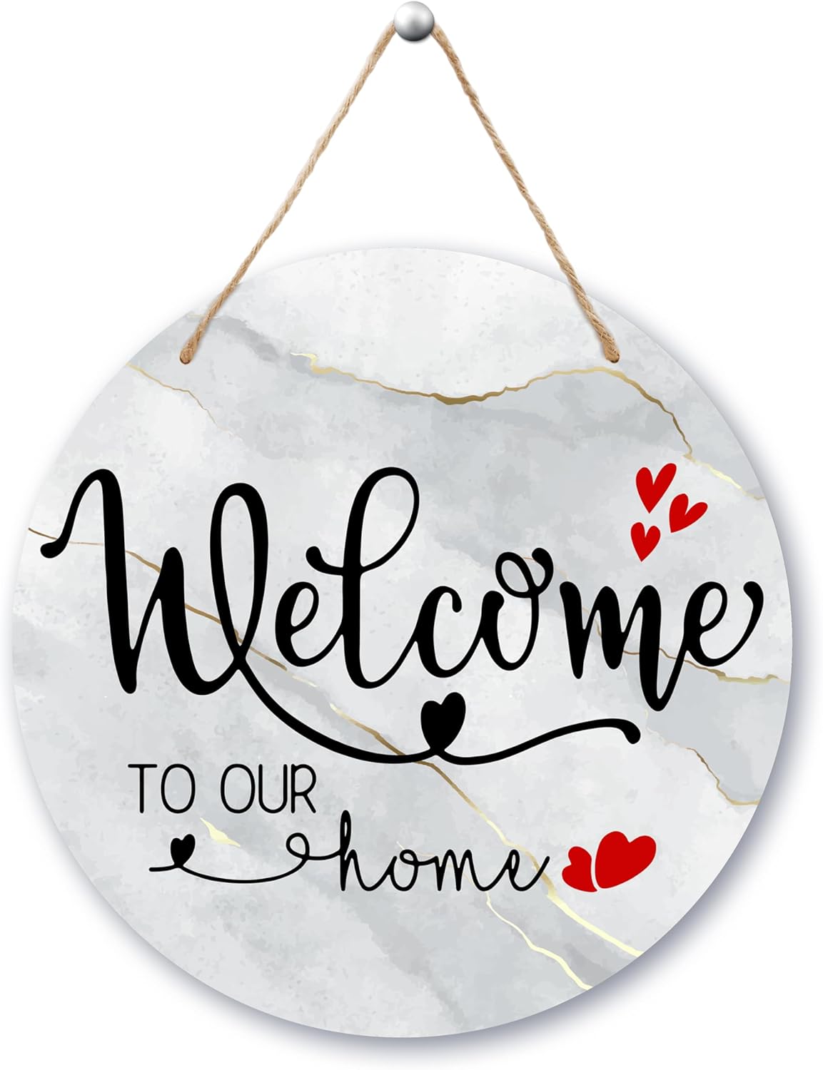 Welcome Door Sign, Welcome To Our Home Front Door Decor, Minimalism ...