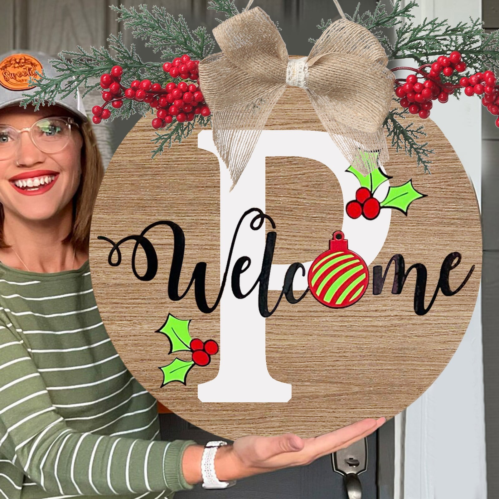 Welcome Door Signs for Front Door Vertical Front Porch Signs Welcome ...
