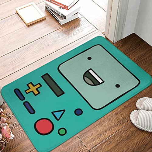 Welcome Doormat Adventure Time Anime BMO Indoor Outdoor Entrance Door ...