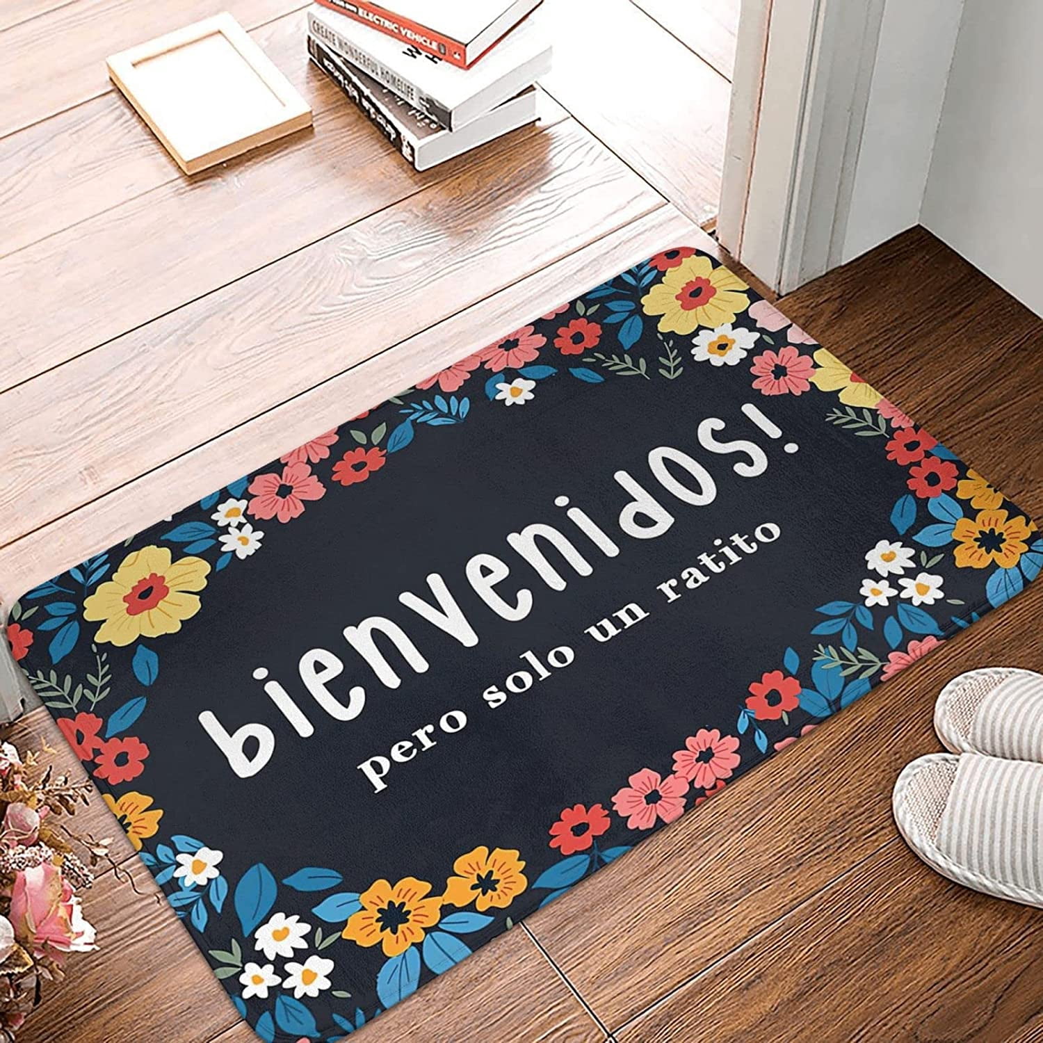 Welcome Doormat Bienvenidos! Pero Solo Un Ratito Indoor Outdoor ...