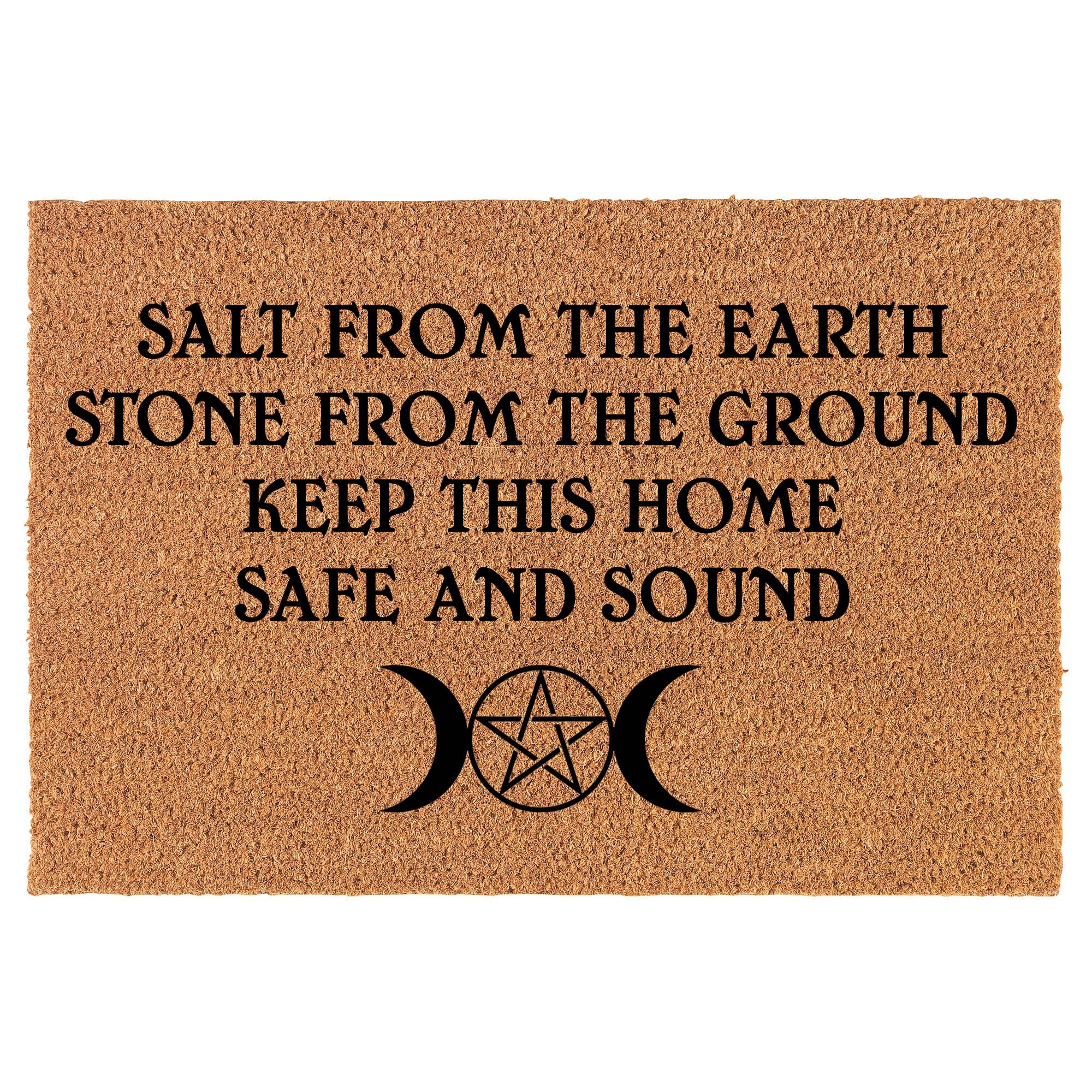 Welcome Doormat Coco Coir Door Mat Gift Salt from The Earth Wiccan ...