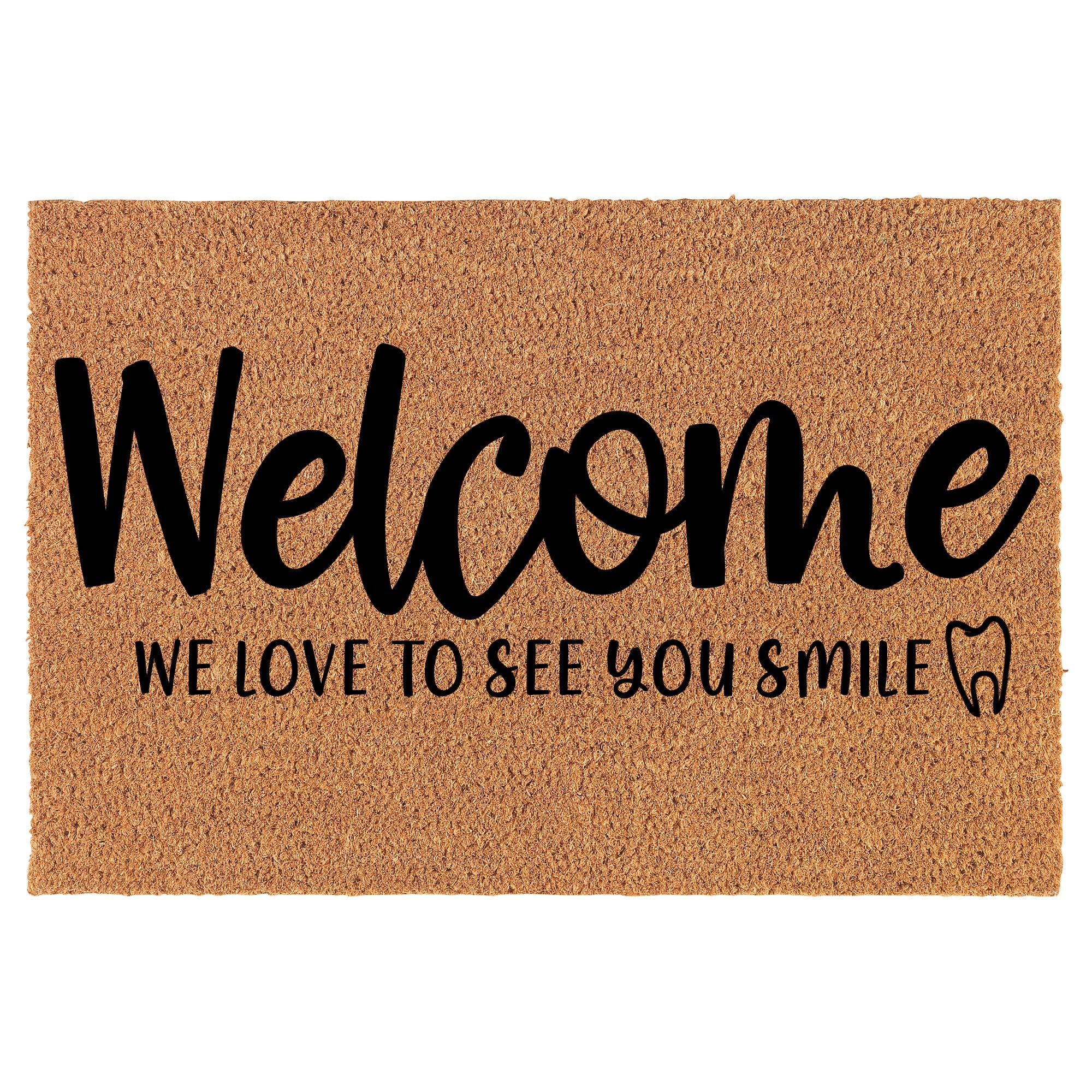Welcome Doormat Coco Coir Door Mat Gift Welcome We Love to See You ...