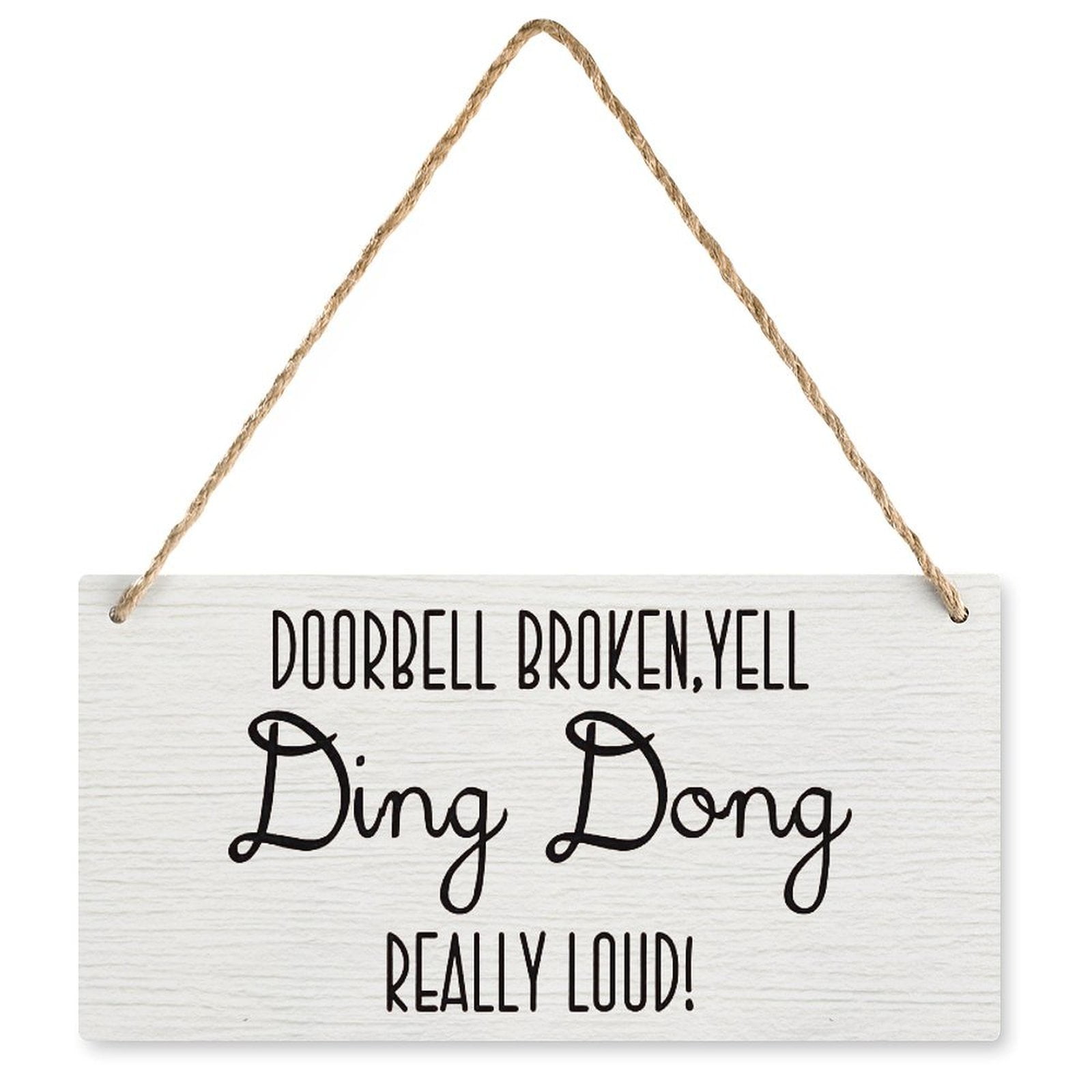 Welcome Doormat Doorbell Broken Yell Ding Dong Really Loud Indoor ...
