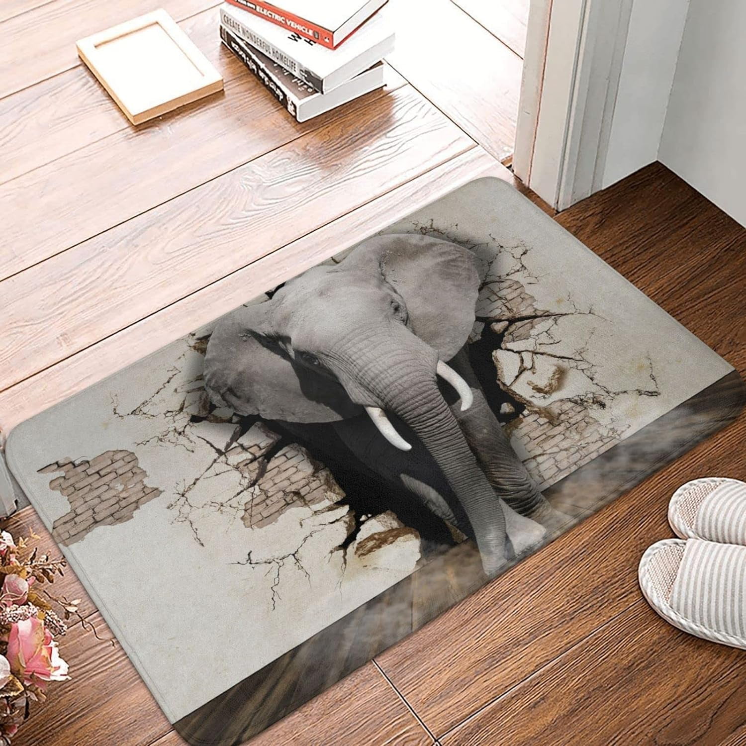 Welcome Doormat Elephant Indoor Outdoor Entrance Door Mat Bath Rug ...