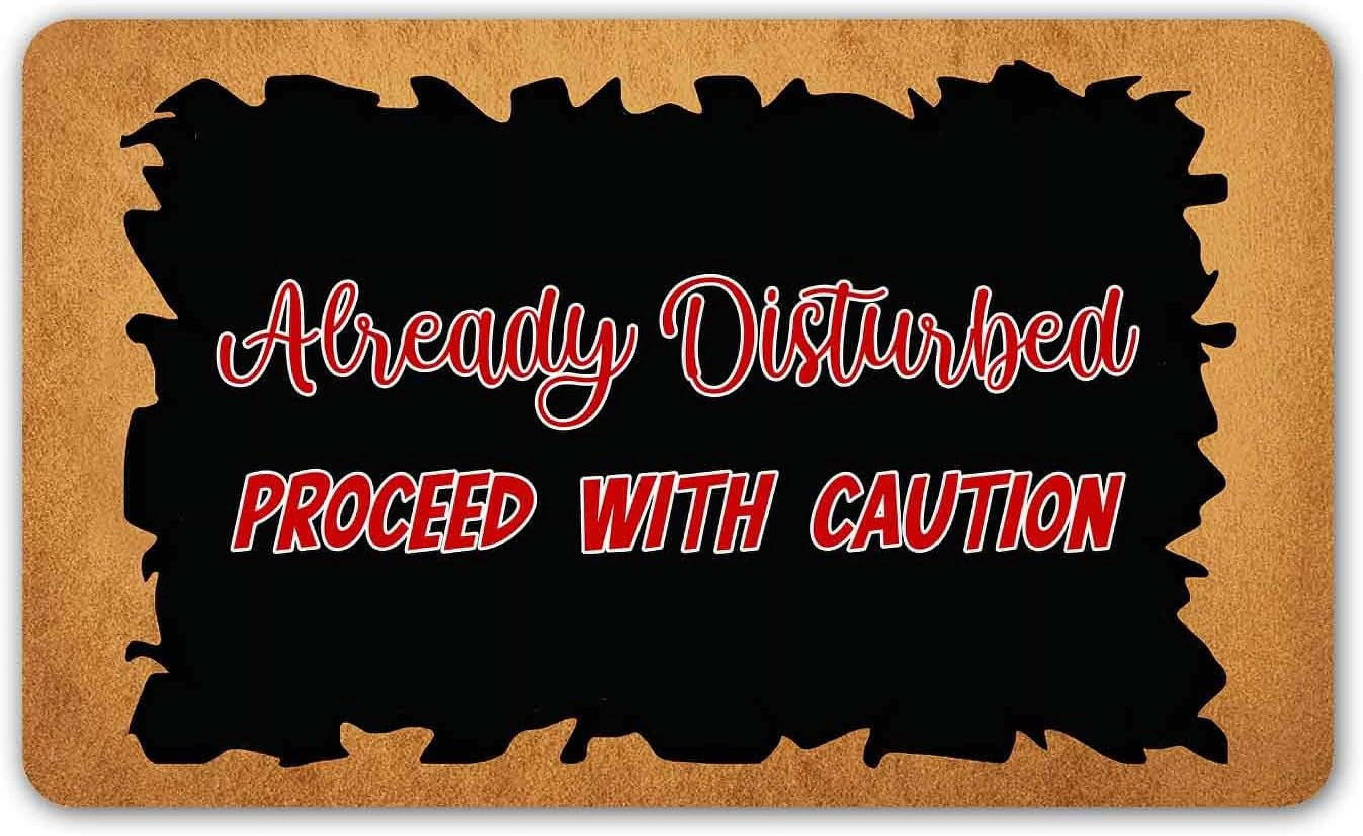 Welcome Doormat Front Porch Decor Rugs With 16*24 in Already Disturbed ...
