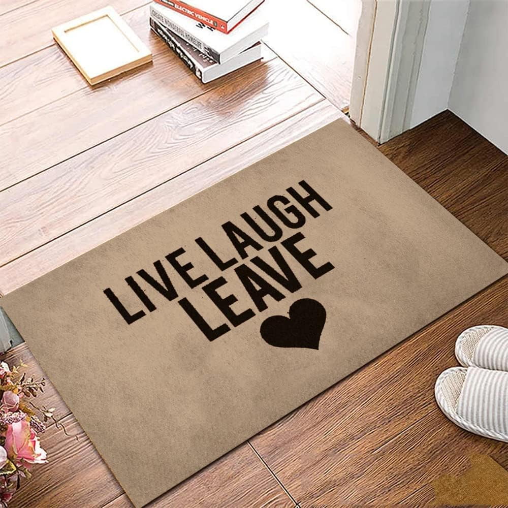 Welcome Doormat Live Laugh Leave Minimalist Style Indoor Outdoor ...