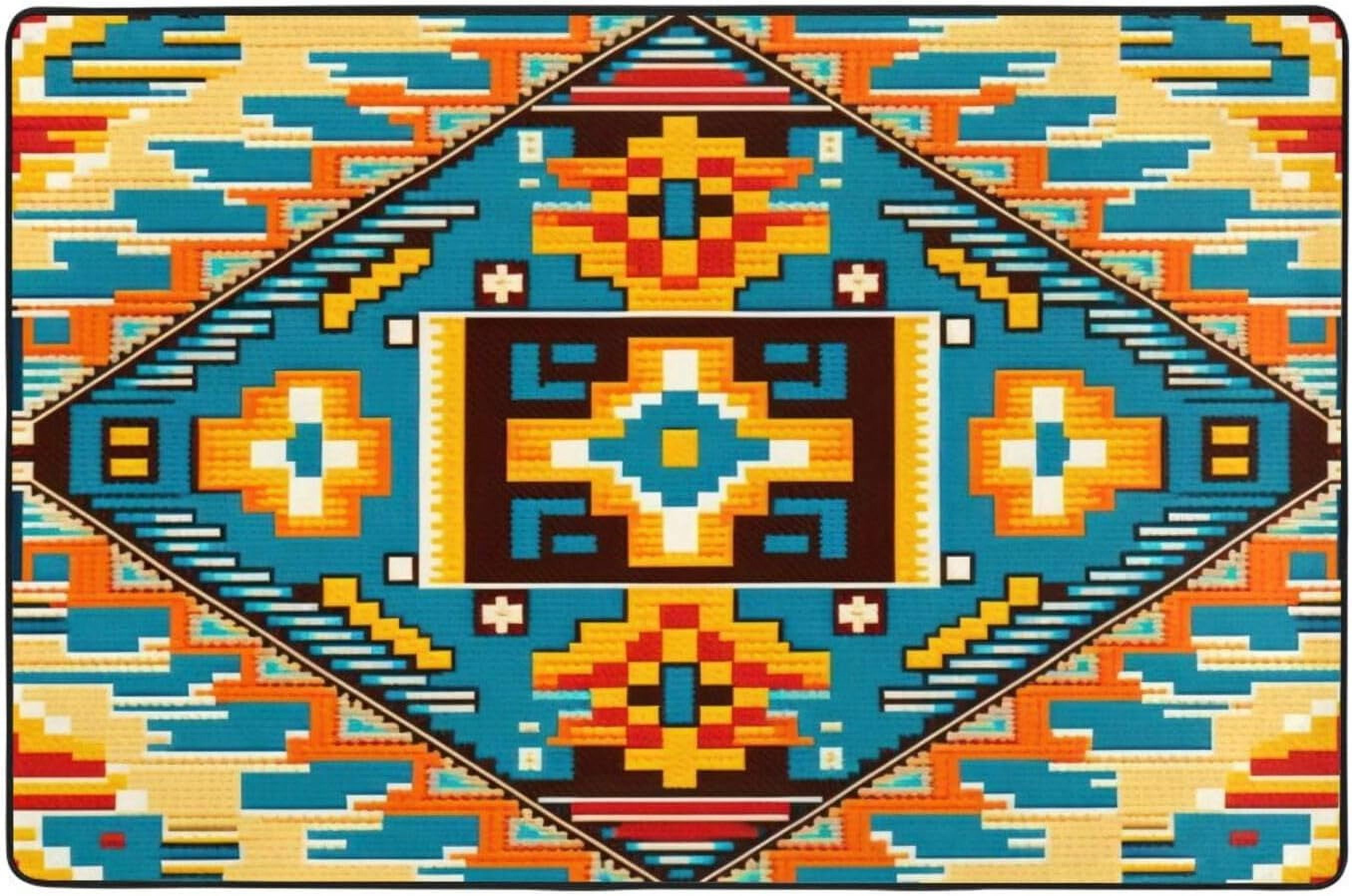 Welcome Doormat Native Southwest American Indoor Outdoor Entrance Door ...