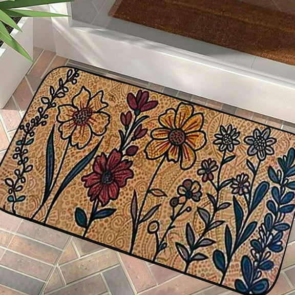 Home & More Border Welcome Coir Outdoor Doormat - Walmart.com