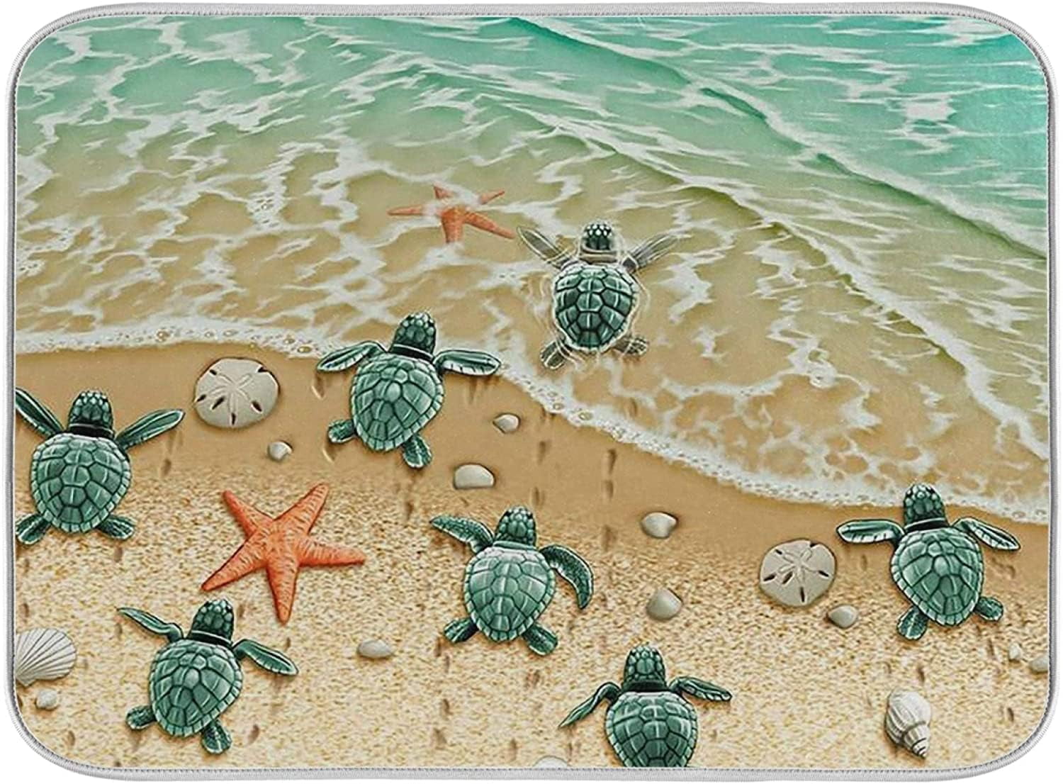 Welcome Doormat Sea Turtle Indoor Outdoor Entrance Door Mat Bath Rug ...