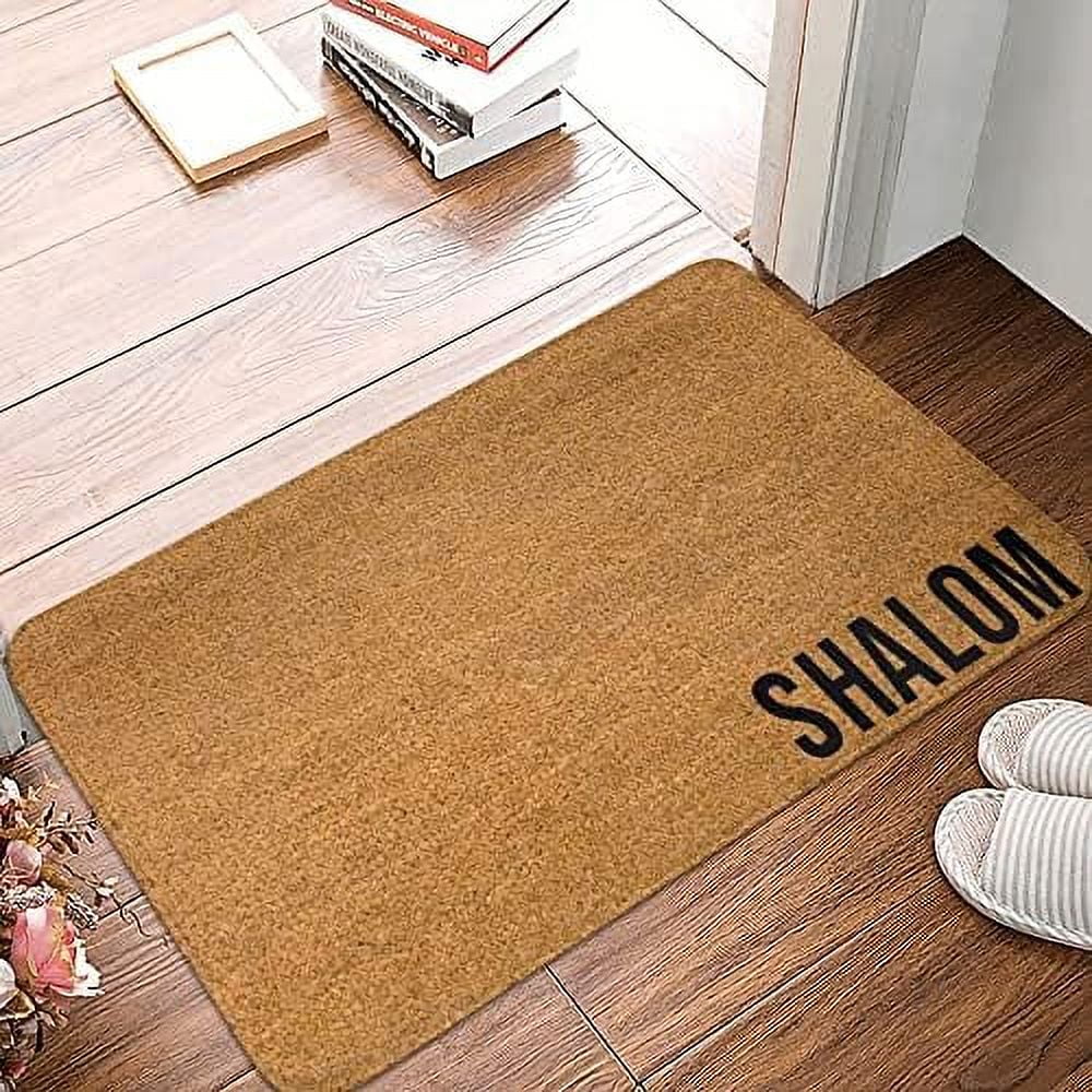 Welcome Doormat Shalom Indoor Outdoor Entrance Door Mat Bath Rug ...