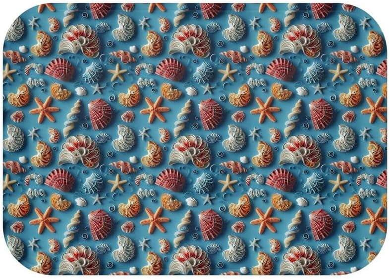Welcome Doormat Shells Set in The Ground Funny Entryway Rugs Kitchen ...