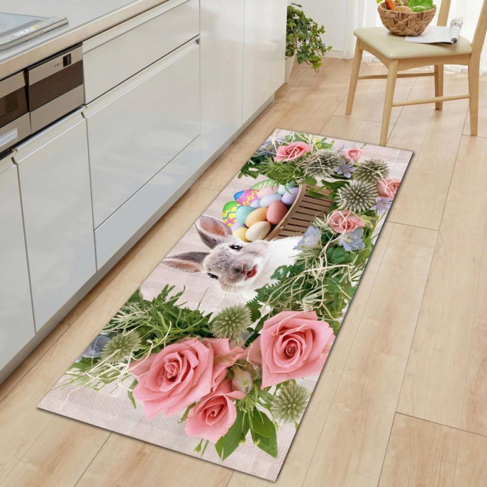 Welcome Easter Decorative Doormat, Spring Easter Holiday Floor Non Slip ...
