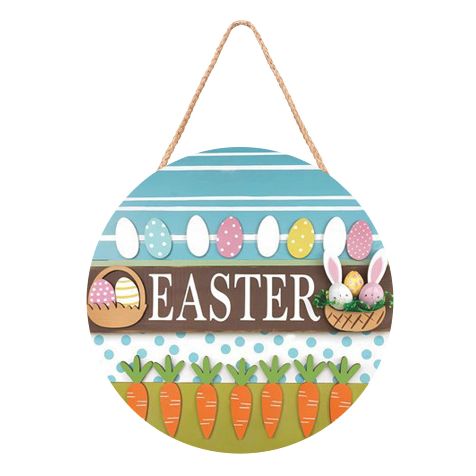 Welcome Easter Squirrel Front Door Sign Easter Eggs Wood Door Hanger ...