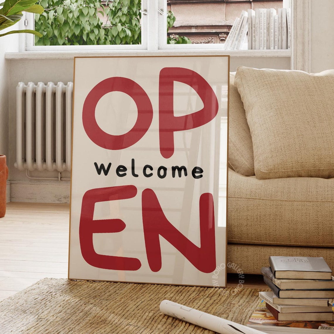 Welcome Entryway Wall Decor, Trendy Print, Inspiring Words Minimalist ...